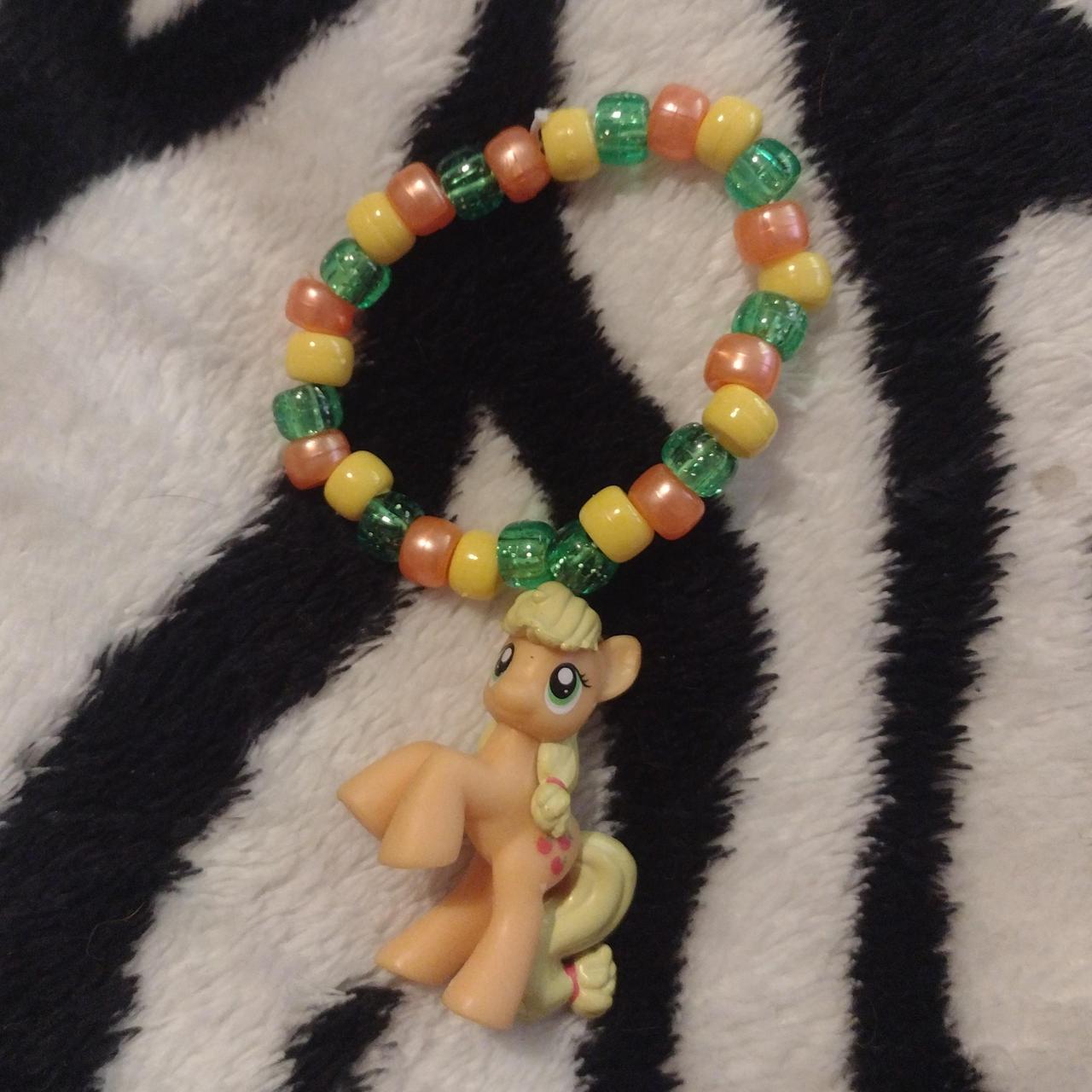 MLP Applejack 2000s Raver Kidcore Cutesy Kandi... | Depop