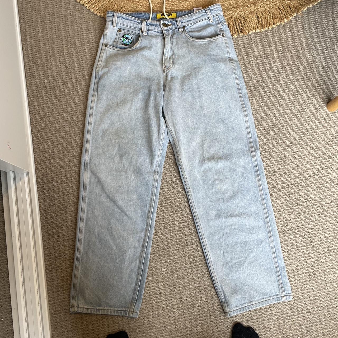 Washed light blue butter jeans Perfect condo - Depop