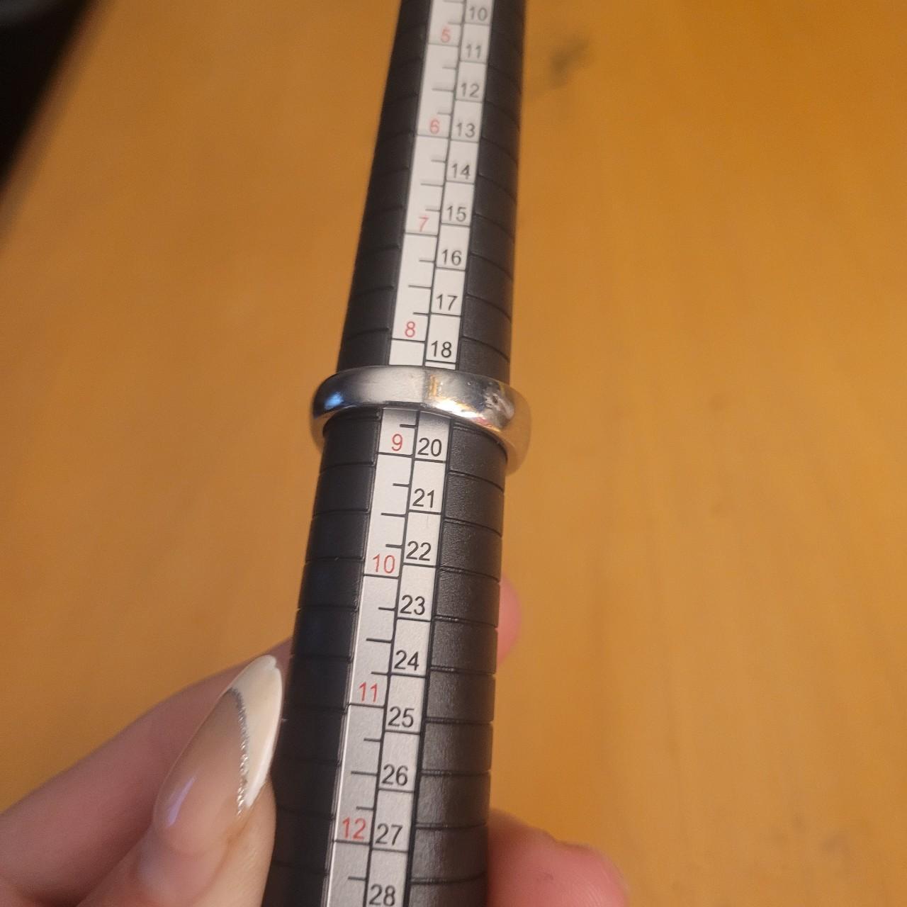 silver middle finger ring. uniquely crafted men or... - Depop