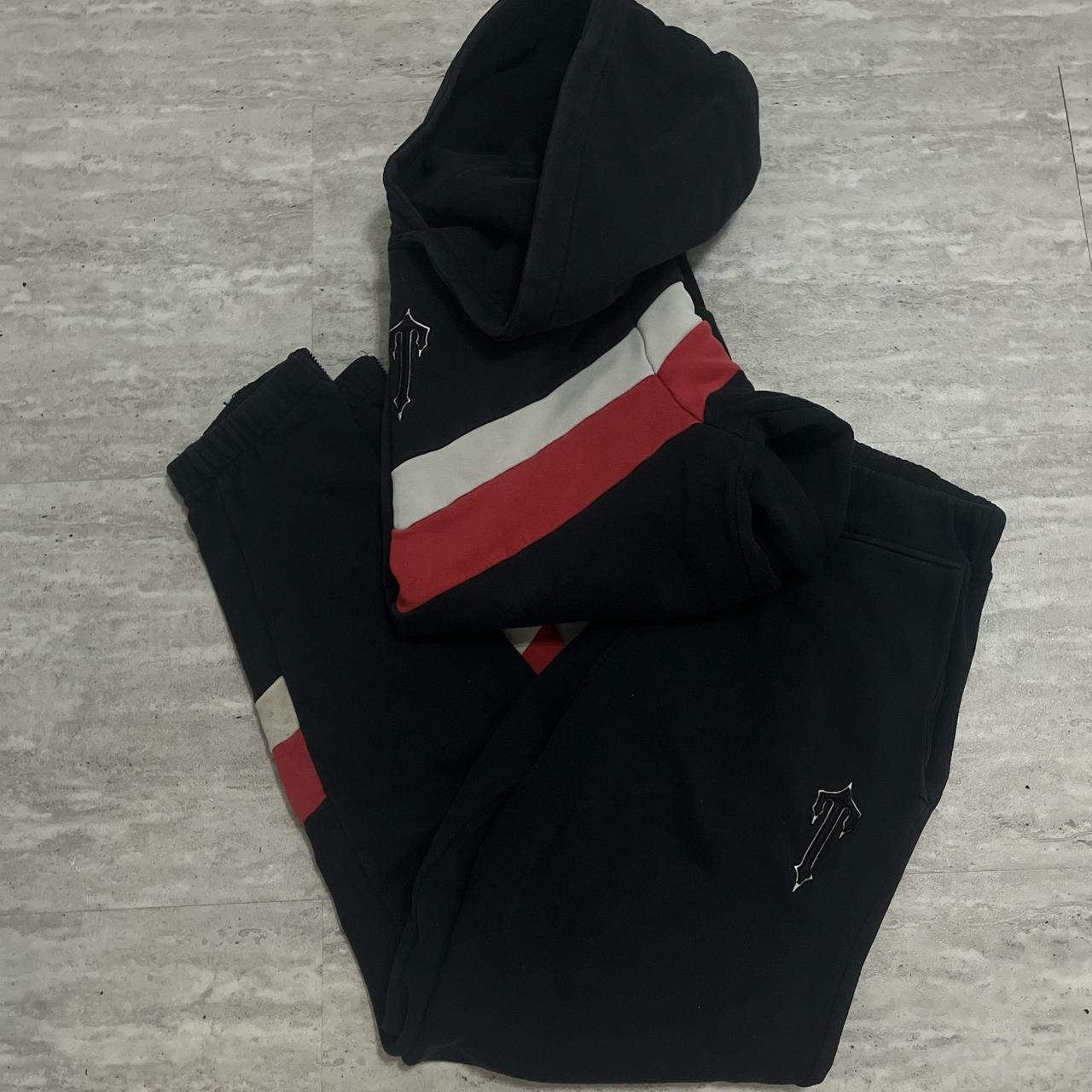 Red trapstar v stripe !! Used few stains but overall... - Depop