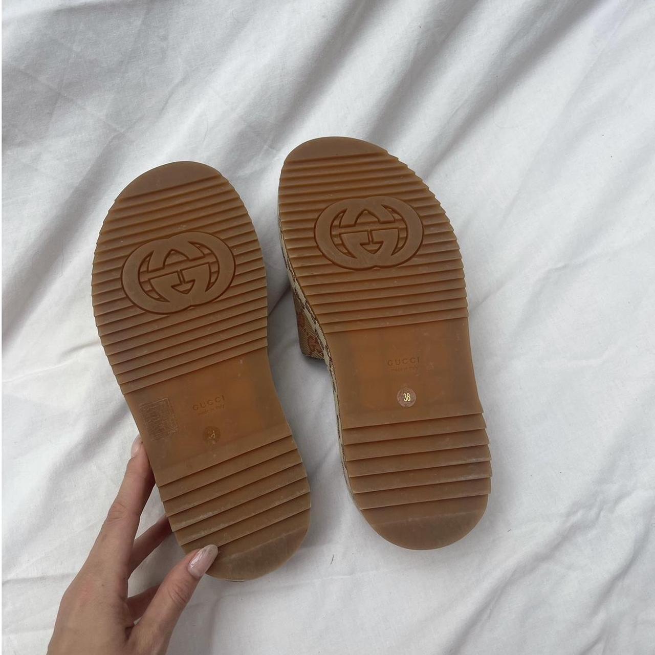 100% authentic Gucci Platform slides. In excellent... - Depop