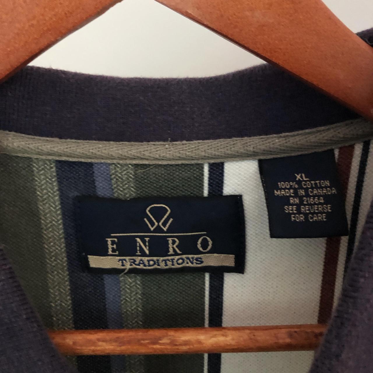 striped polo shirt #striped #shirt #poloshirt... - Depop