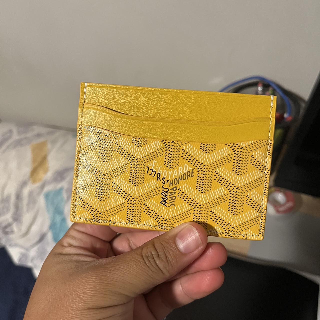 Yellow Goyard wallet, in brand new condition Men or... - Depop