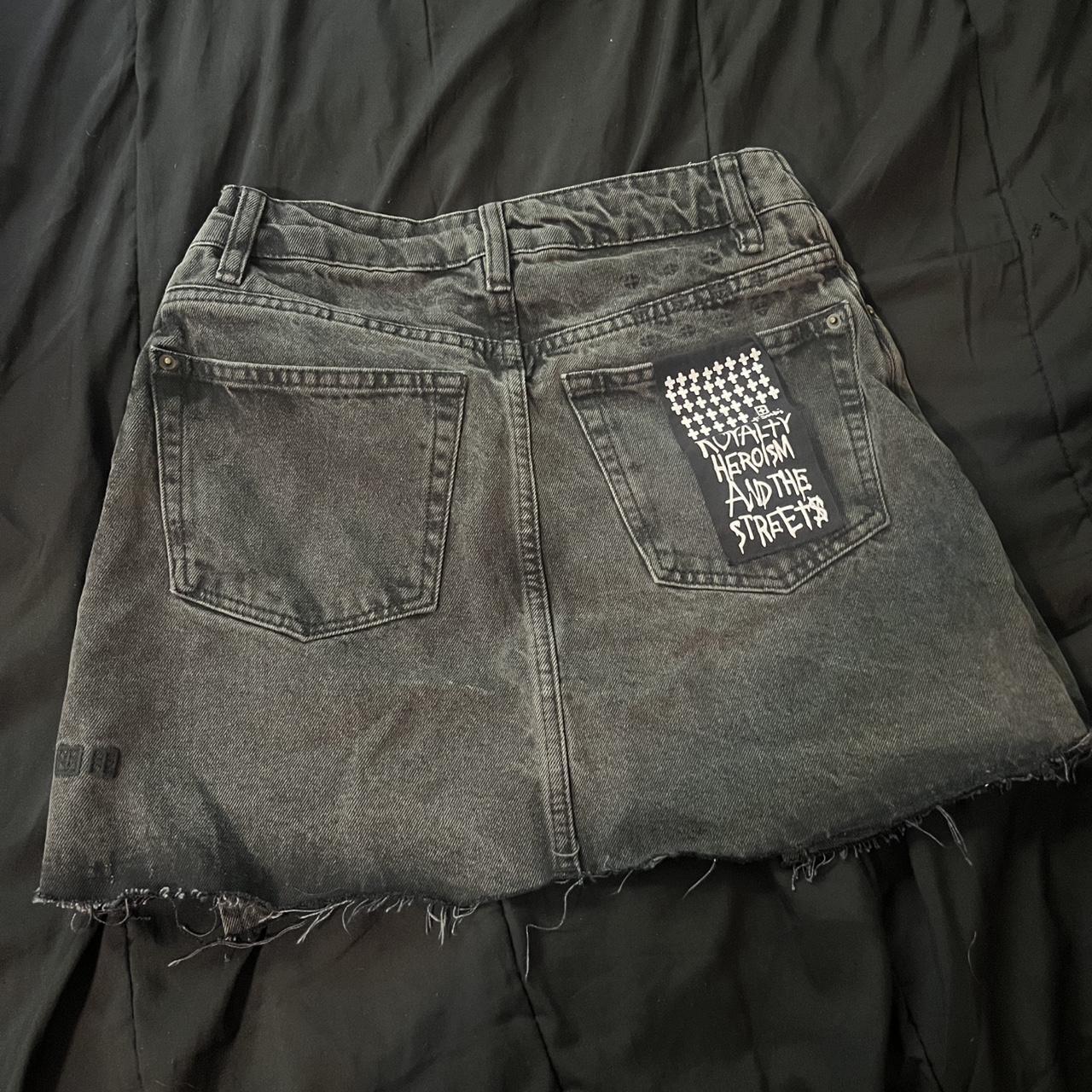 ksubi denim skirt. worn once. comes with tag on the... | Depop
