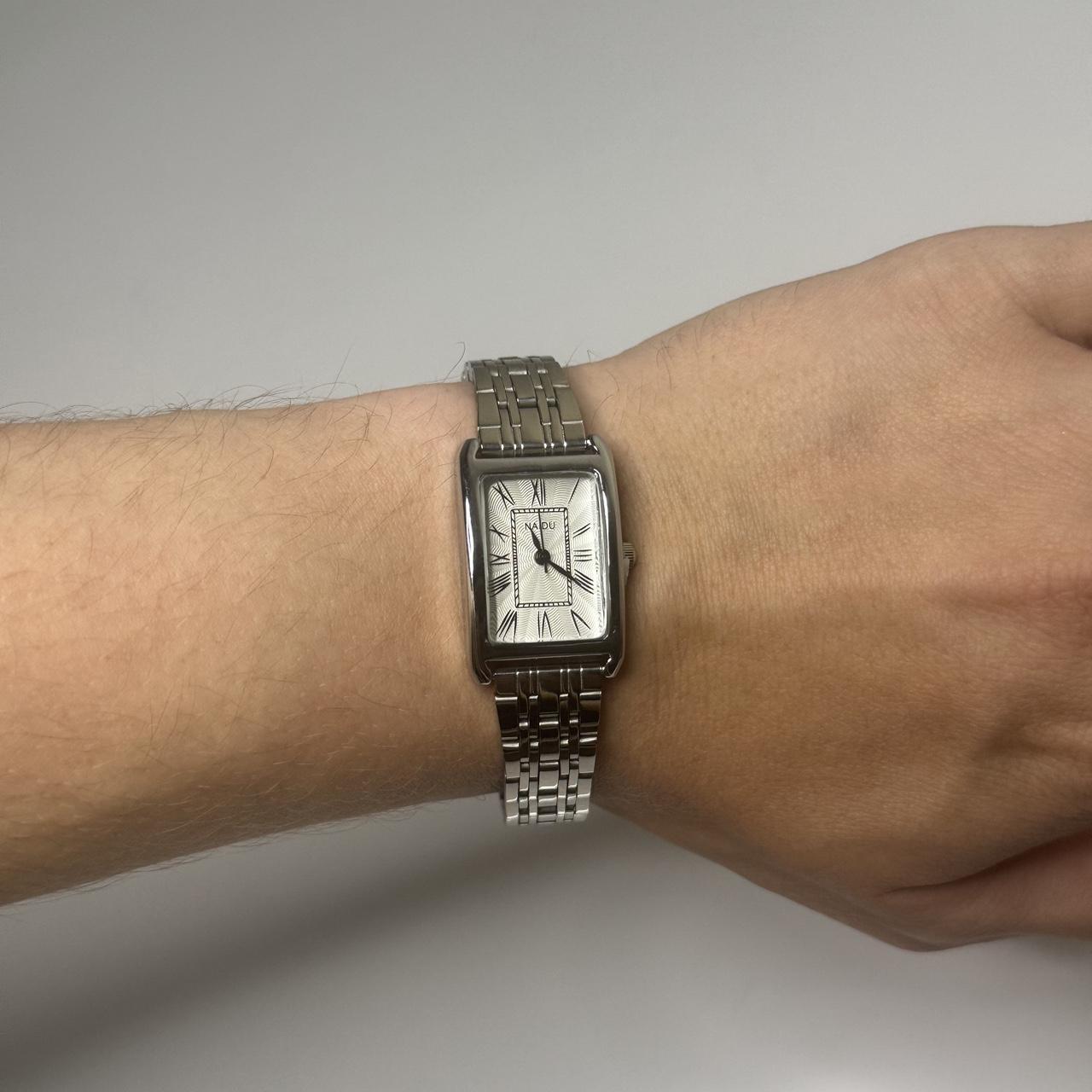 Y2k 2000s vintage style Silver Classy White Face... | Depop