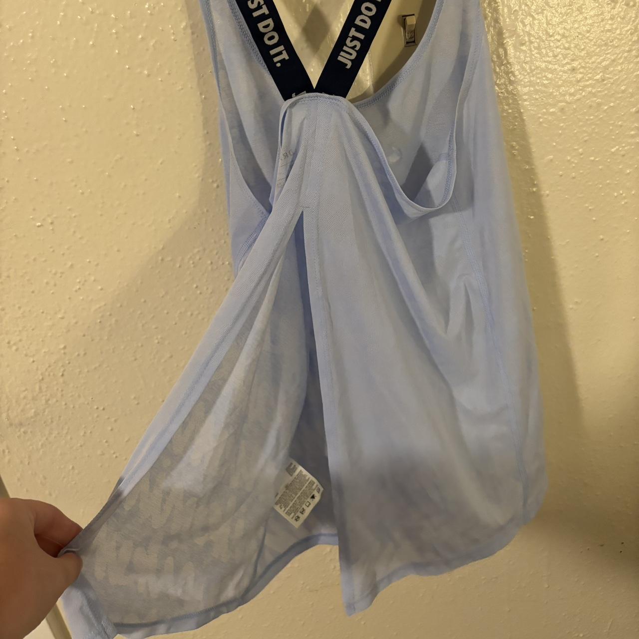 Shear/open back Nike tank - Depop