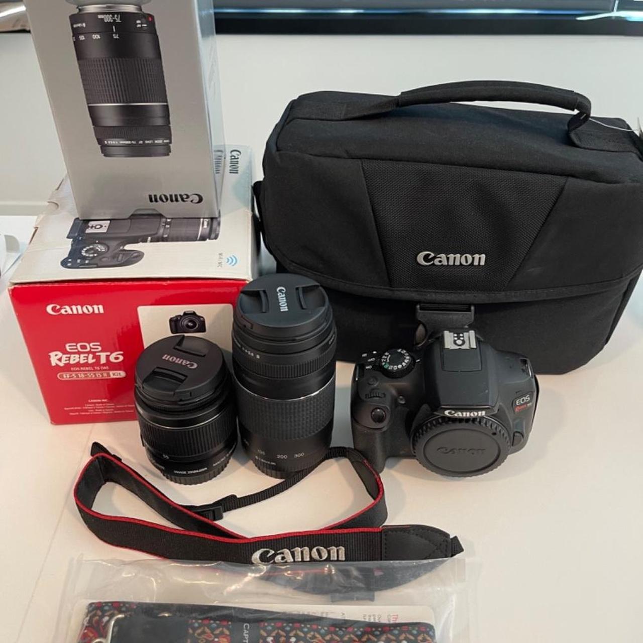 Canon EOS Rebel T6 Digital SLR Camera Kit with EF-S... - Depop