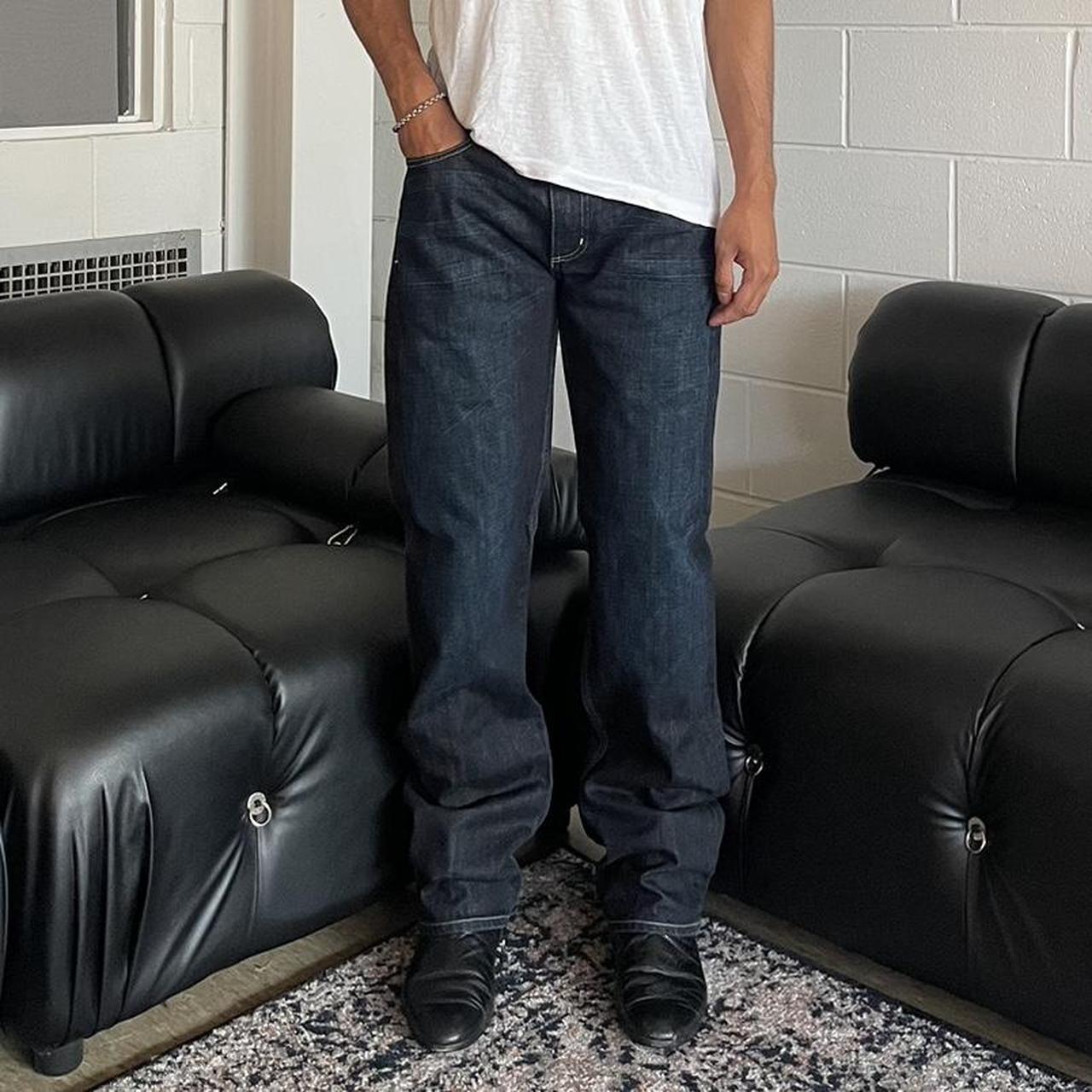 VINTAGE CARHARTT RAW DENIM WORKWEAR DENIM JEANS... - Depop