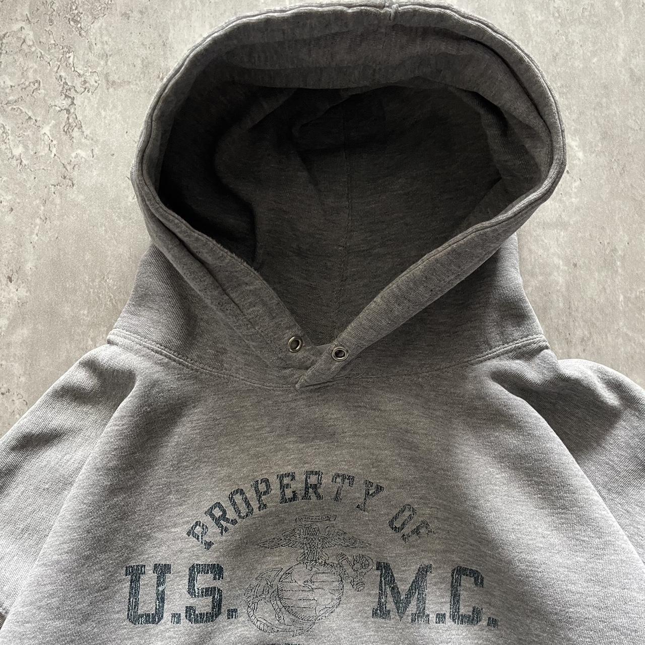 VINTAGE 2000s USMC MILITARY HOODIE CHEST:... - Depop