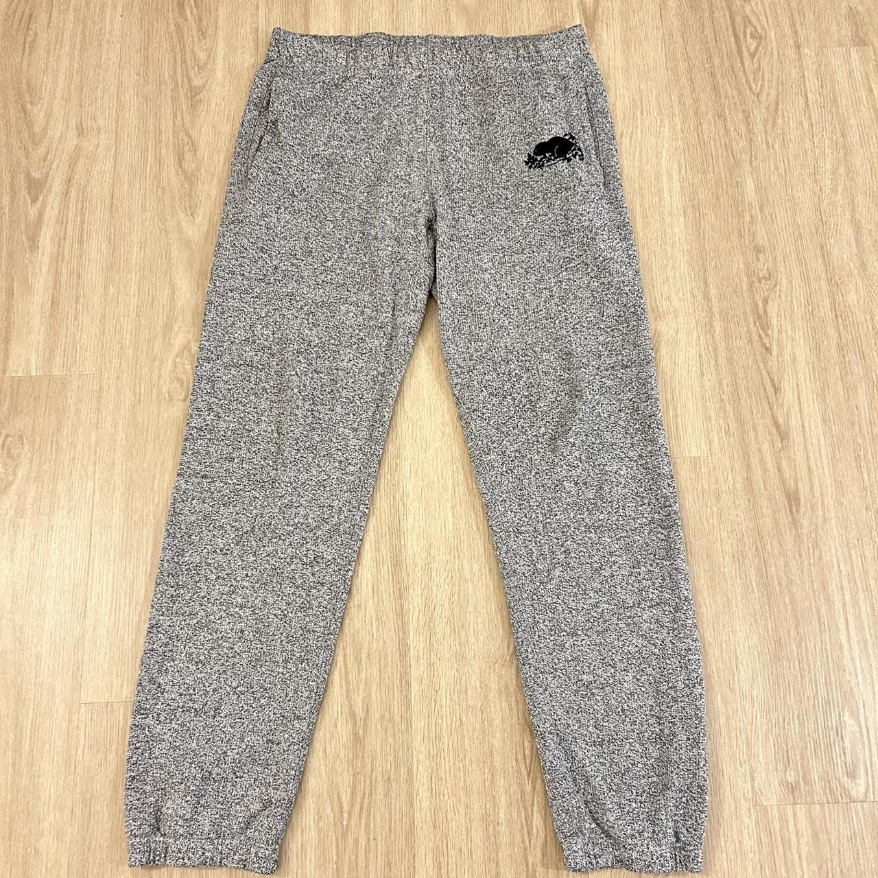Roots - medium grey sweatpants. Excellent condition.... - Depop