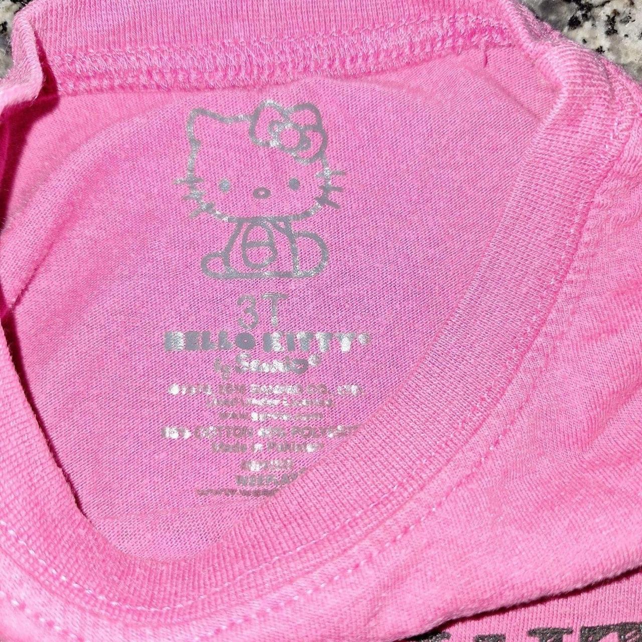 Pink Sanrio Hello Kitty size 3t shirt #hellokitty... - Depop