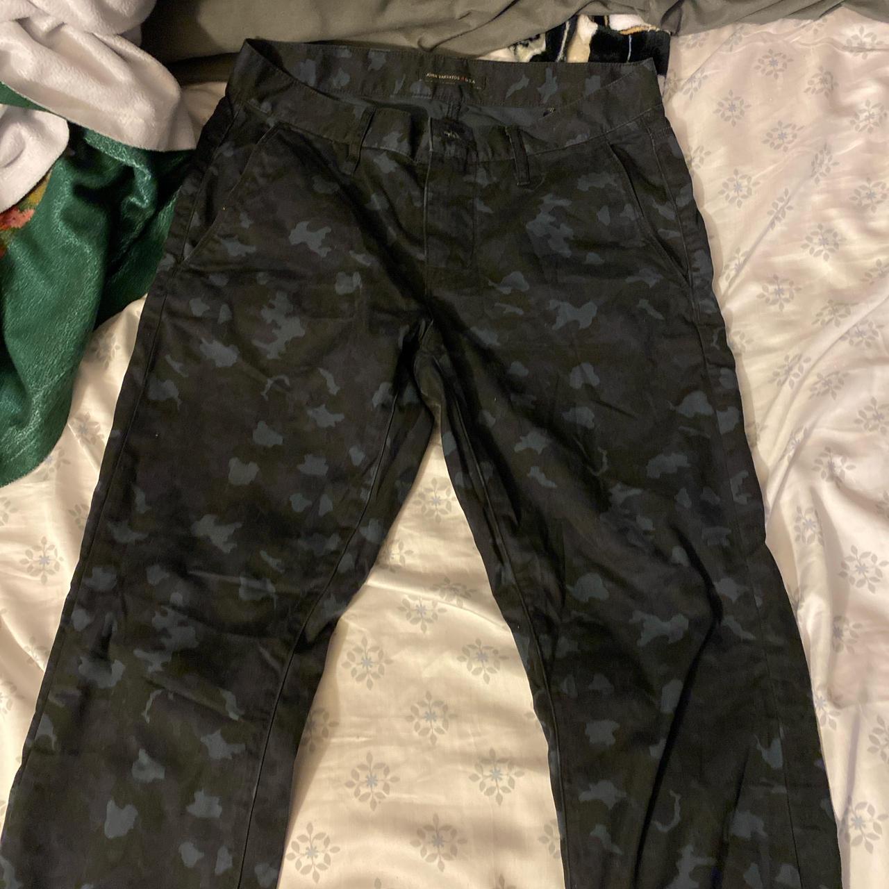 Blue camo pants - Depop