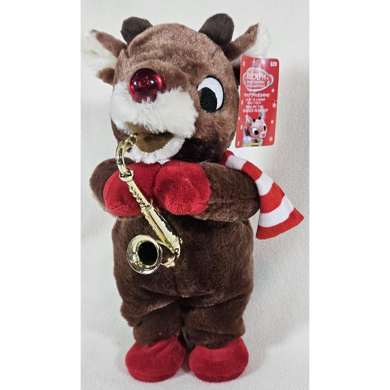 Dan Dee RUDOLPH Animated Musical Light Up Plush... | Depop