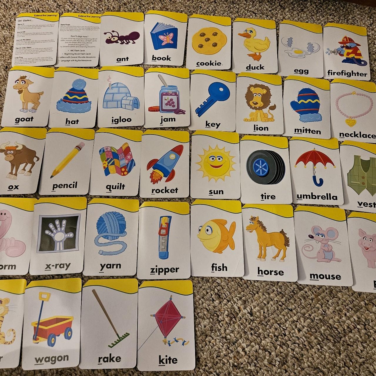 Sesame Street Letter Sounds Flash Cards. Great... | Depop