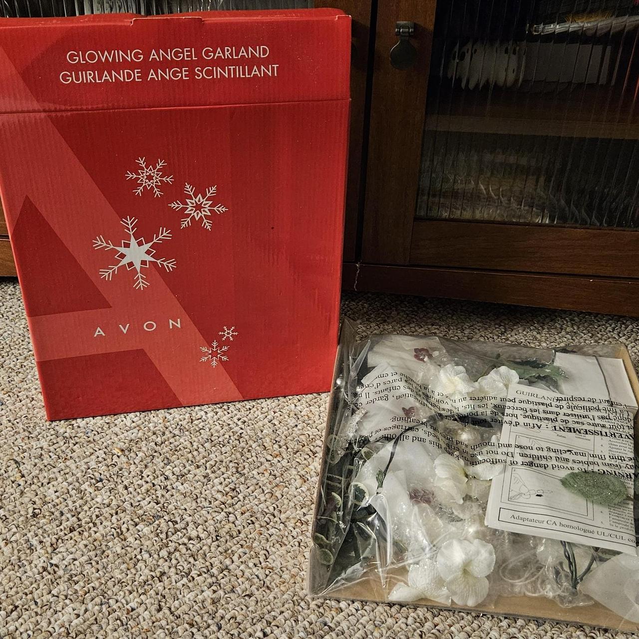 Avon Christmas Glowing Angel Garland Great... - Depop