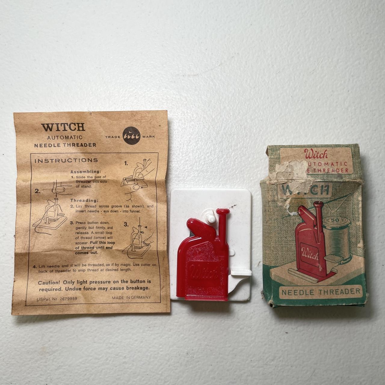 Vintage Witch needle threader complete with box and... - Depop