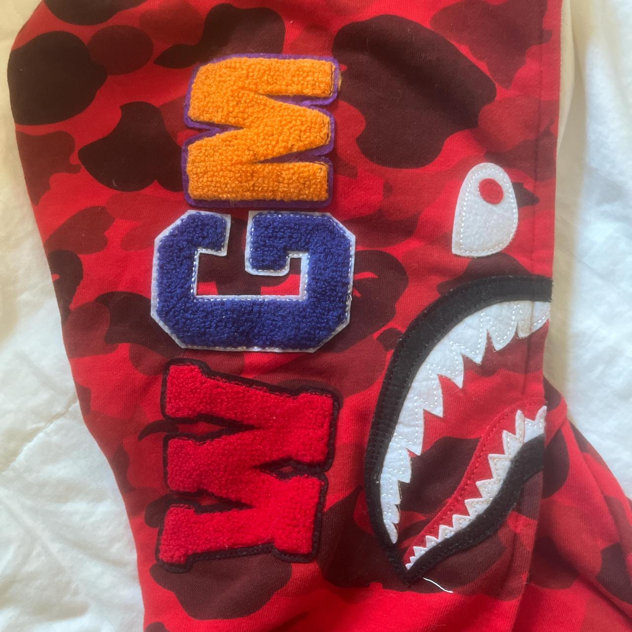 red BAPE zip up ️msg before buying ️ - Depop