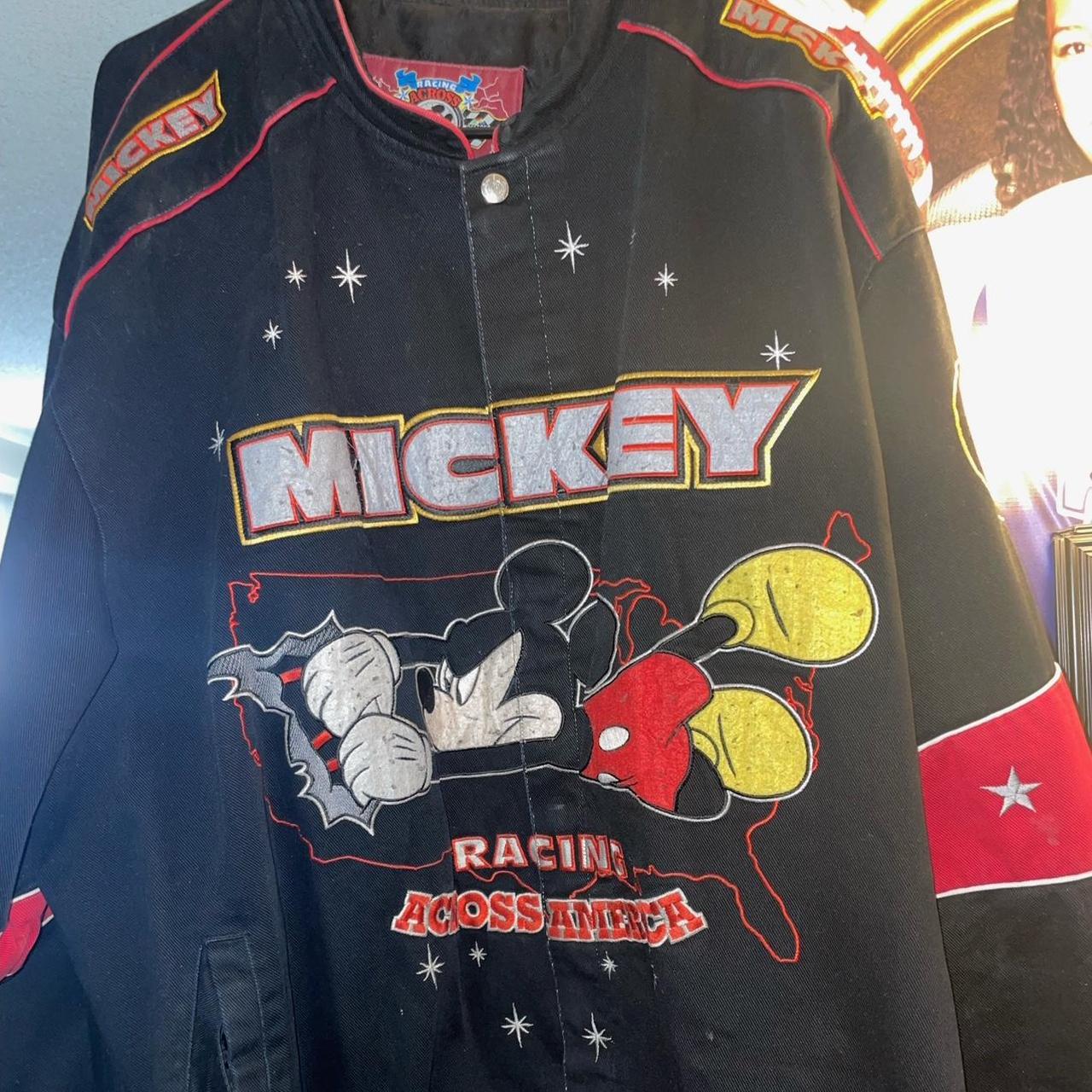 Mickey Mouse Racing Across America jacket NASCAR... - Depop