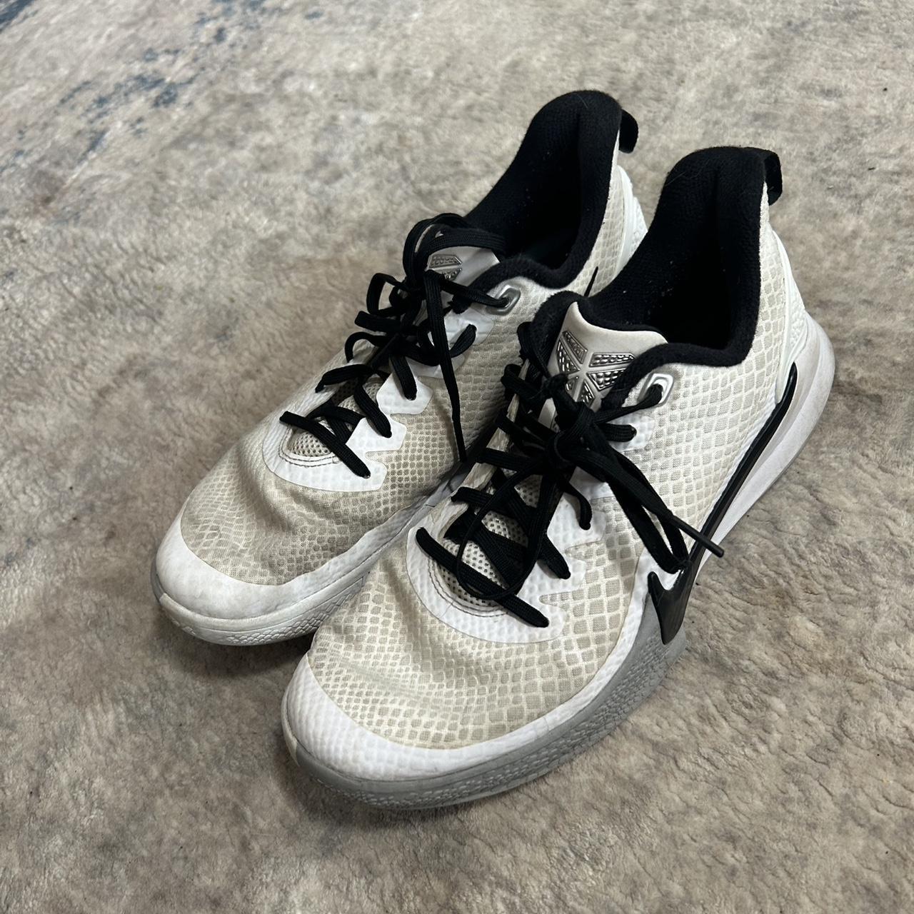 White, black , and grey Nike 2019 Kobe focus size 9... | Depop