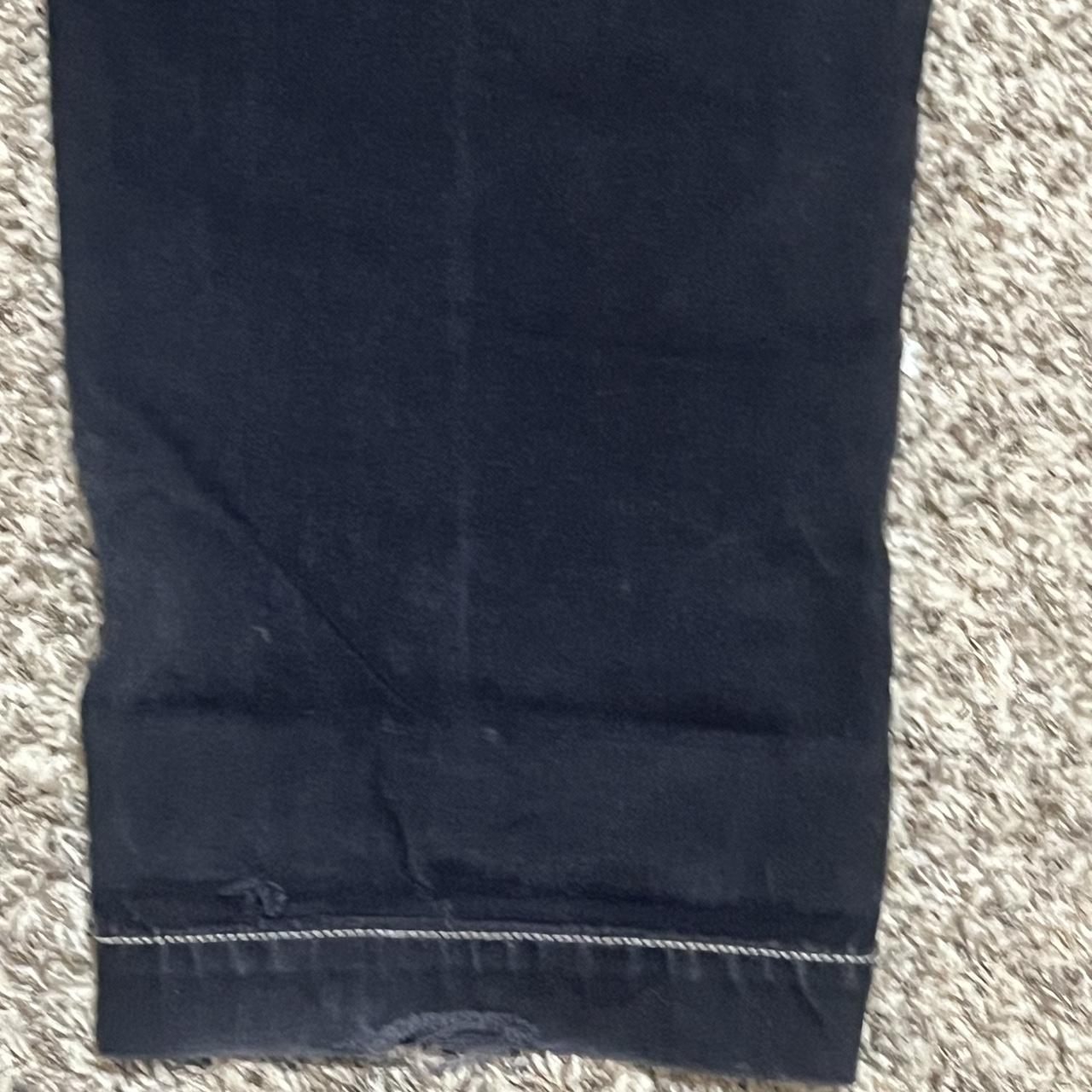 Sick pair of black JNCO jeans with some heel bite... - Depop
