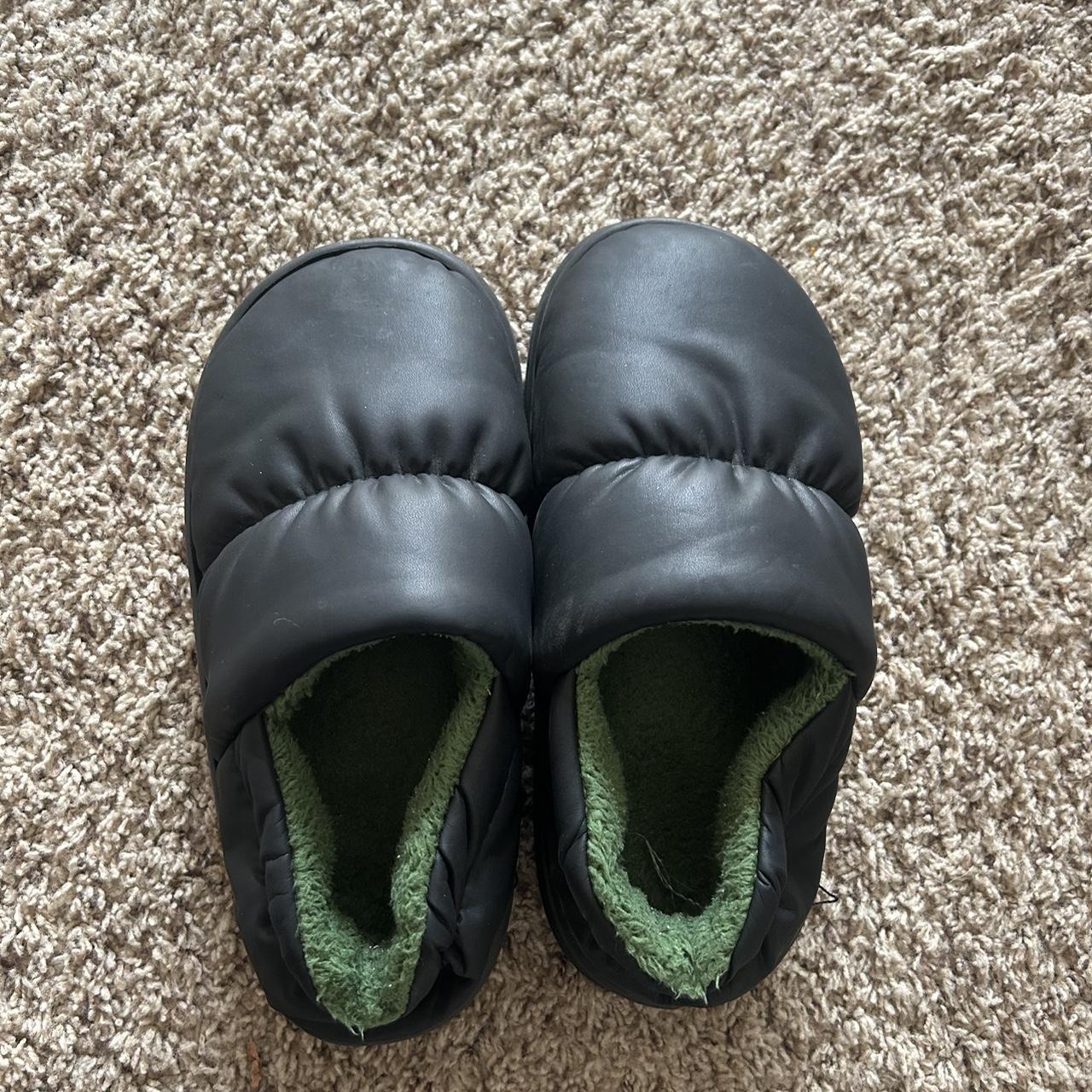 Black men’s puffer slippers Normal wear Pick up... | Depop