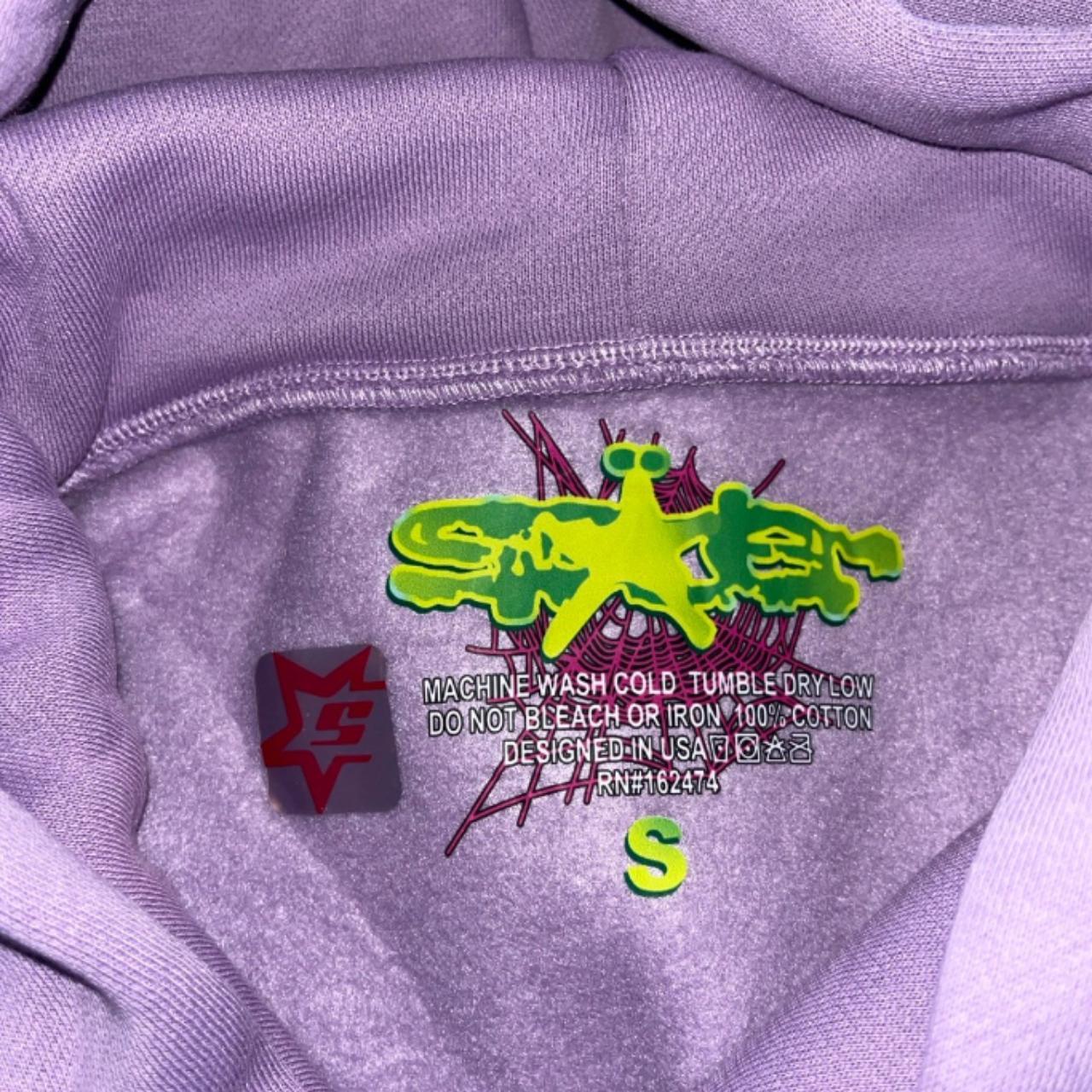 NEW Acai Purple Sp5der Hoodie - Size Small This... - Depop