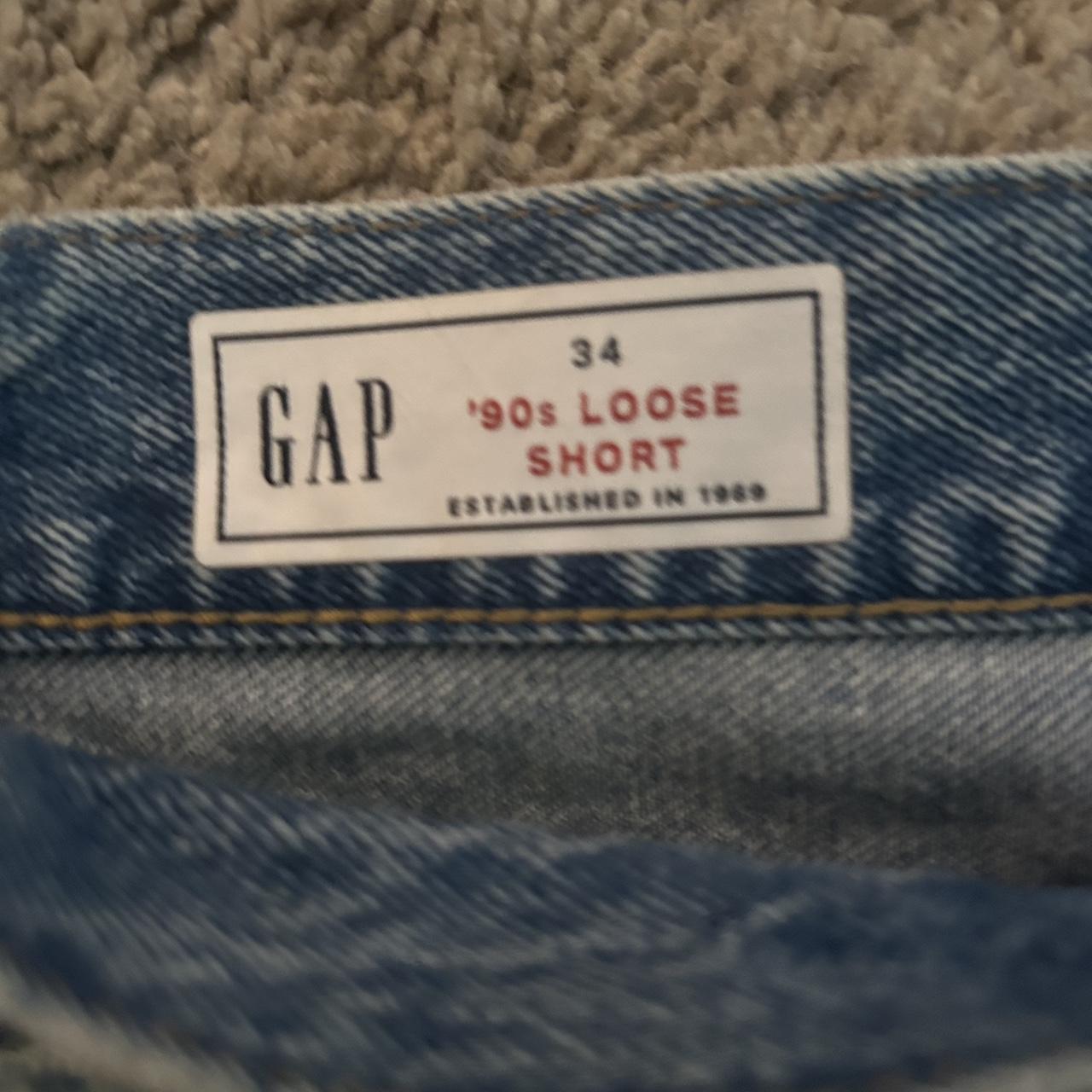 GAP 90’s Loose short fit Jorts Light wash Great... - Depop