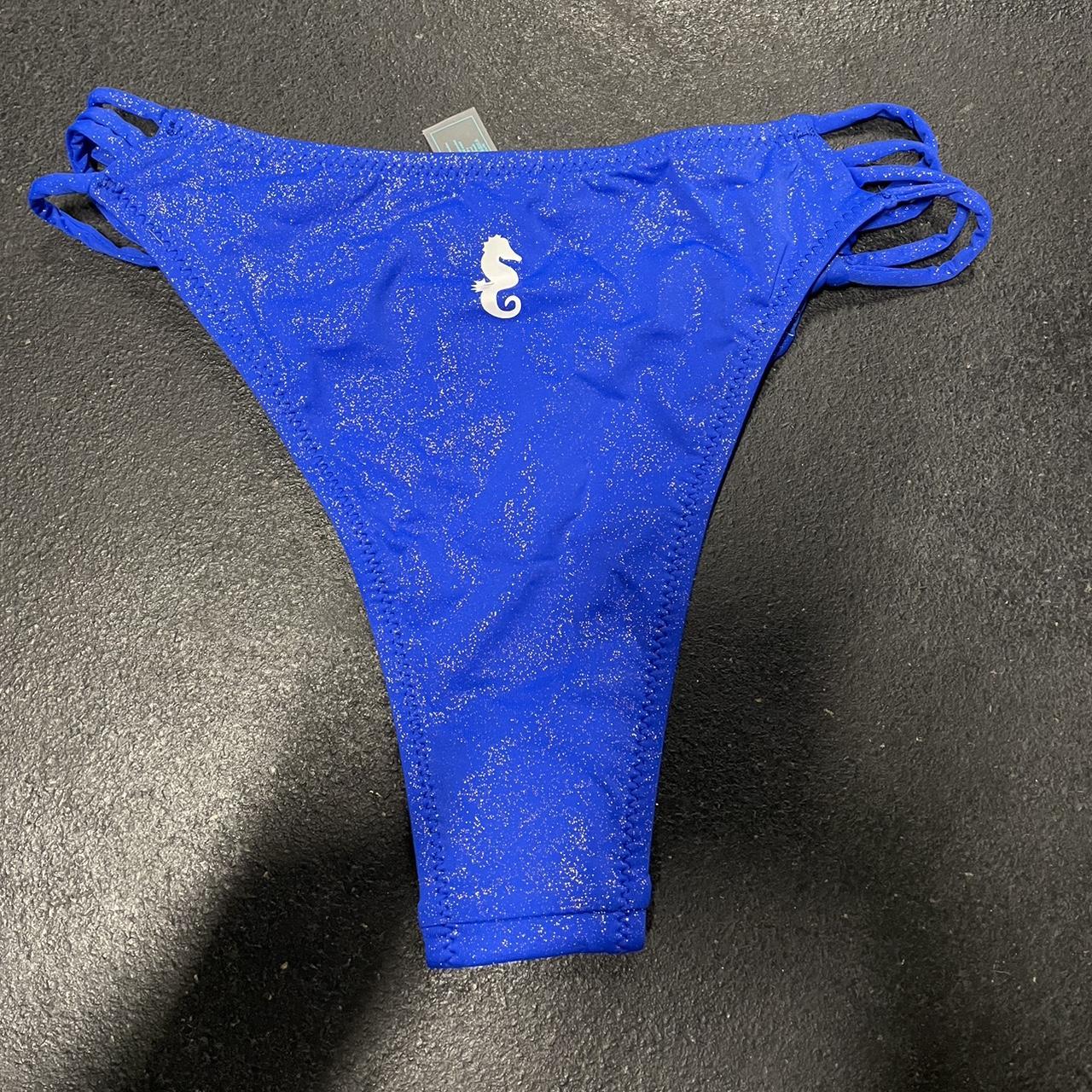 shimmery royal blue bathing suit! - Depop
