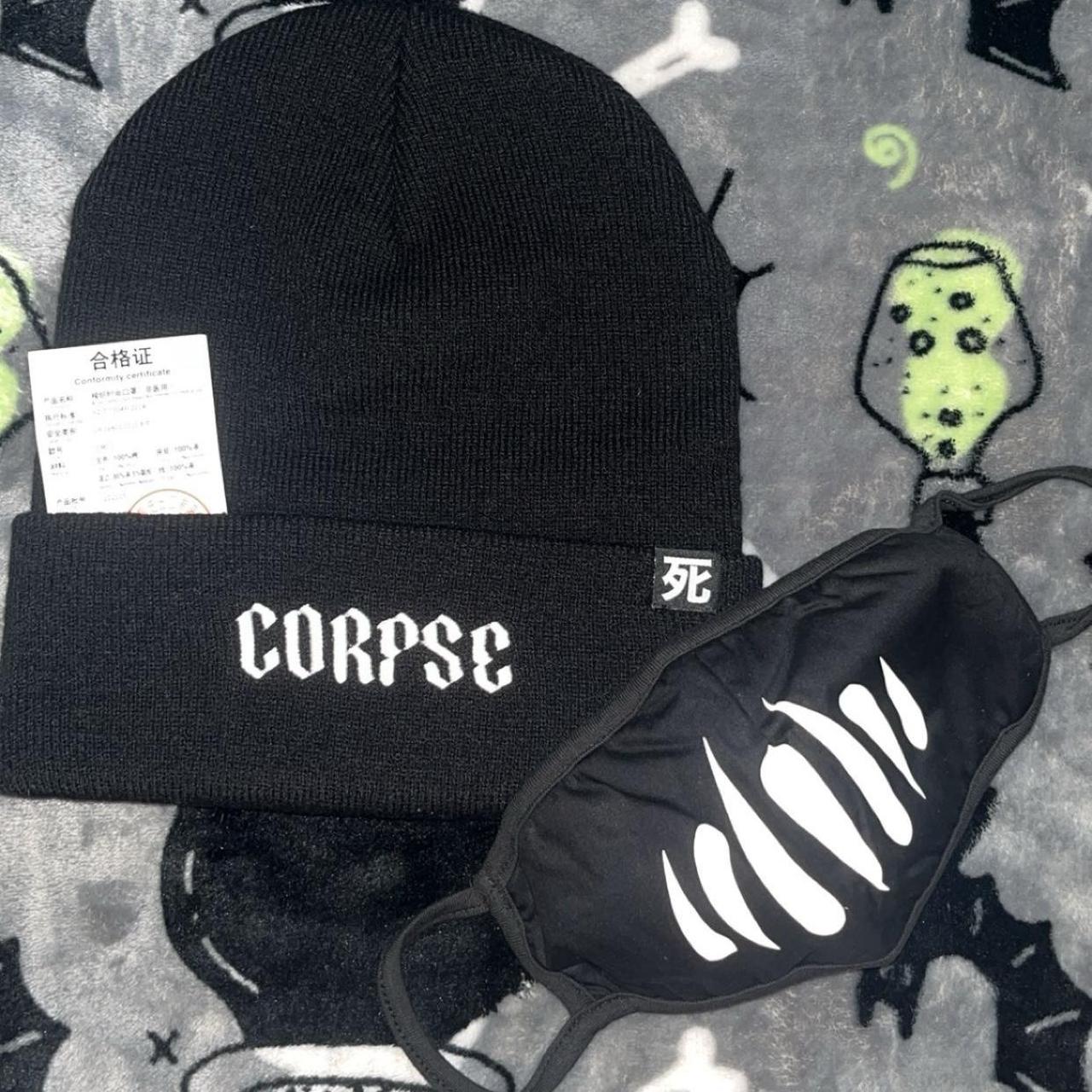 Corpse Husband Limited Edition Beanie and Face Mask.... - Depop