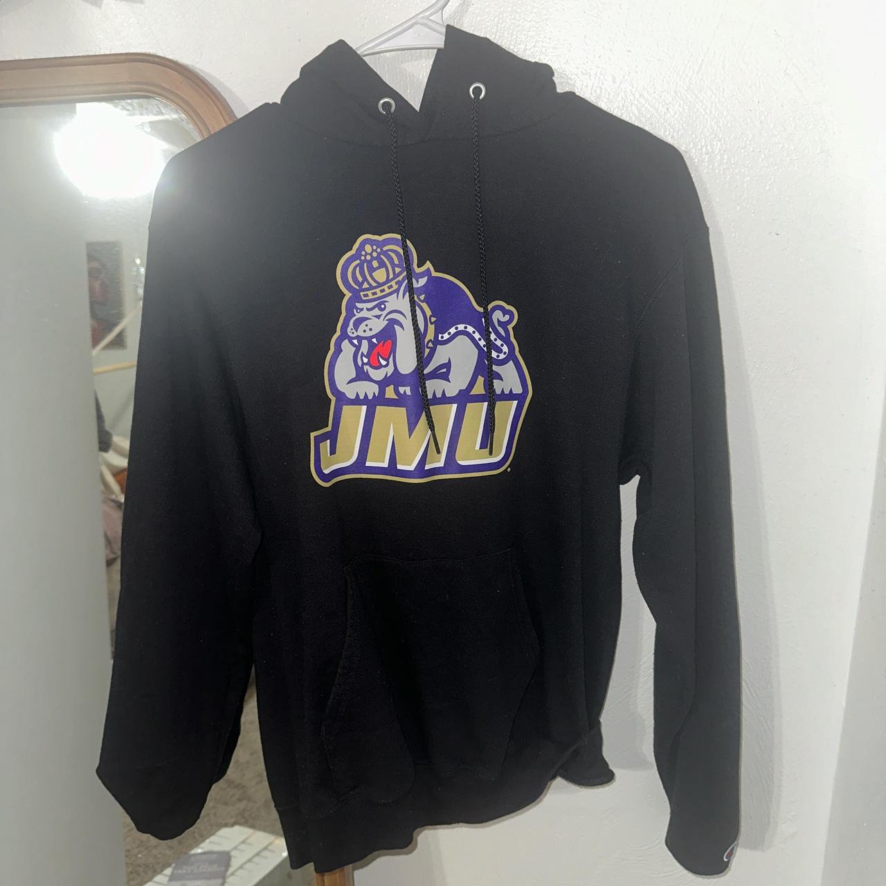 JMU size small hoodie. Worn and washed. Hoodie Thick... - Depop