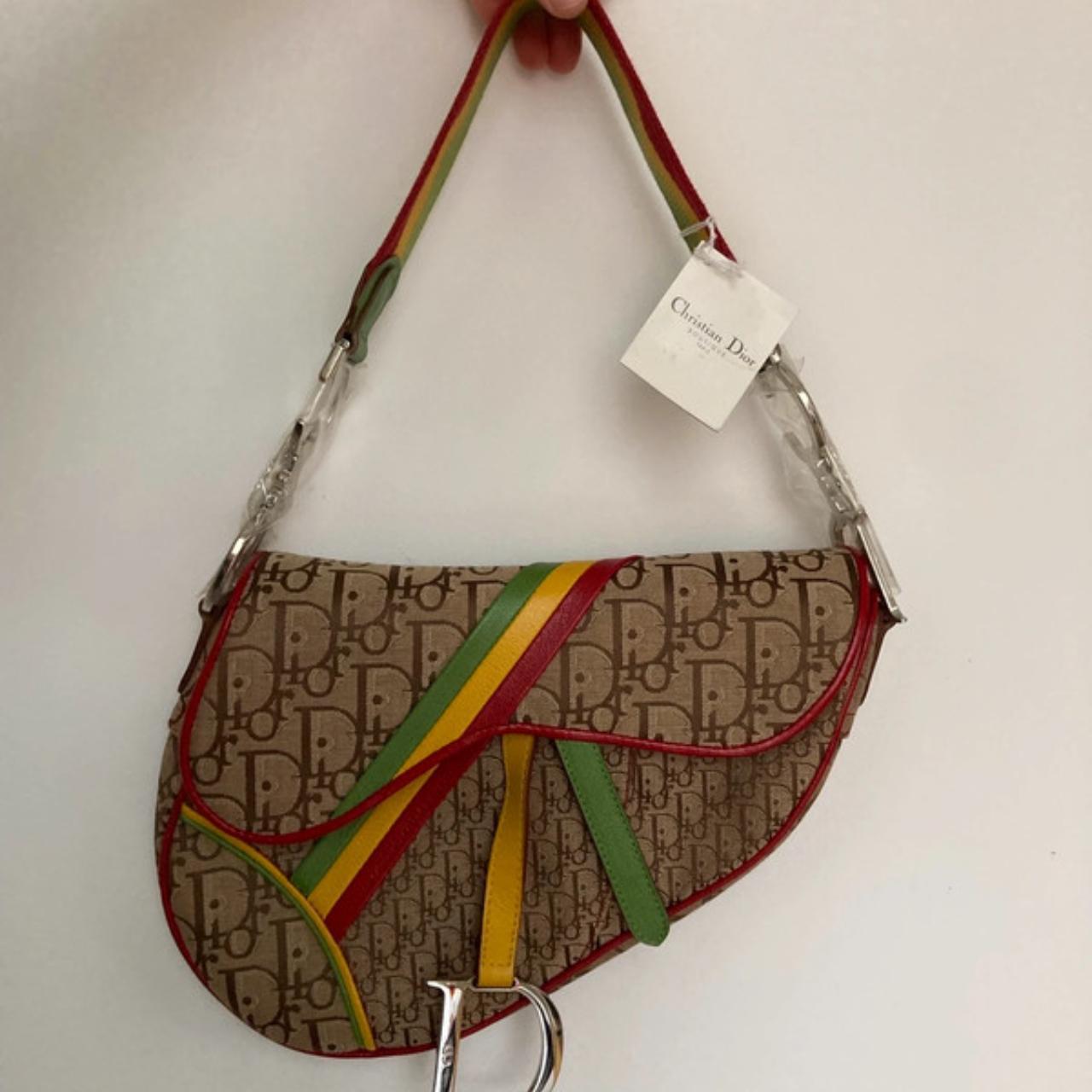 Dior Oblique Rasta Saddle Bag New Dior Rasta Saddle... - Depop