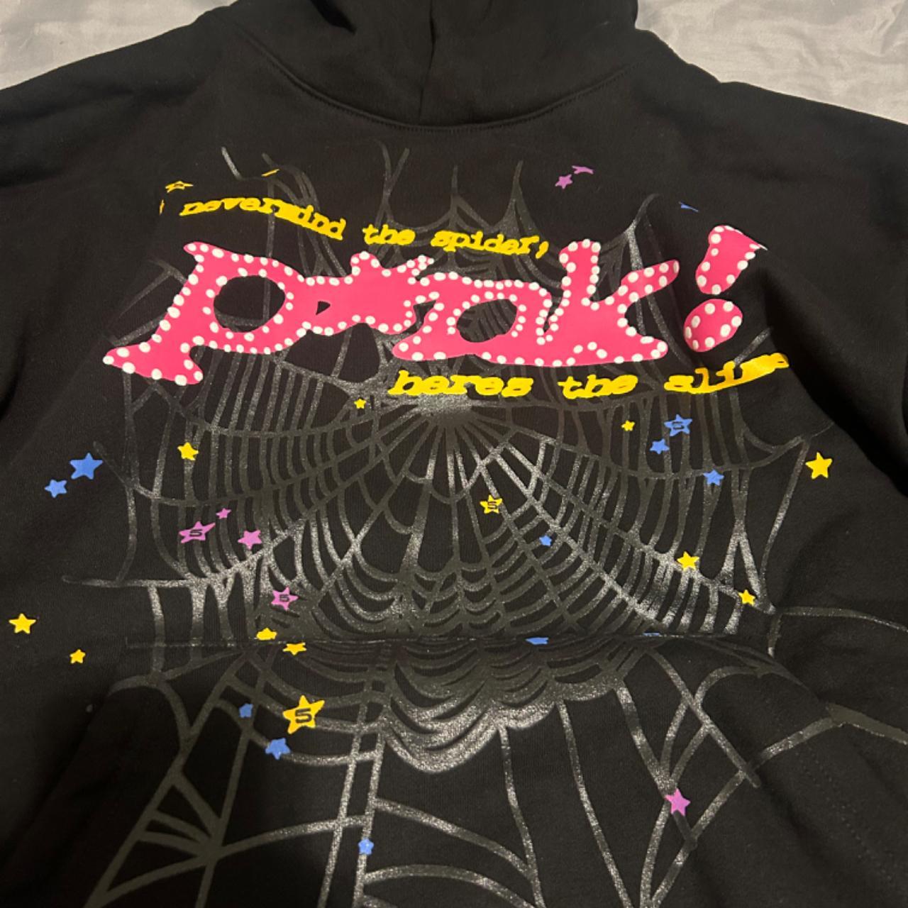 Black Pink Spider Hoodie New & Never Worn Great... - Depop