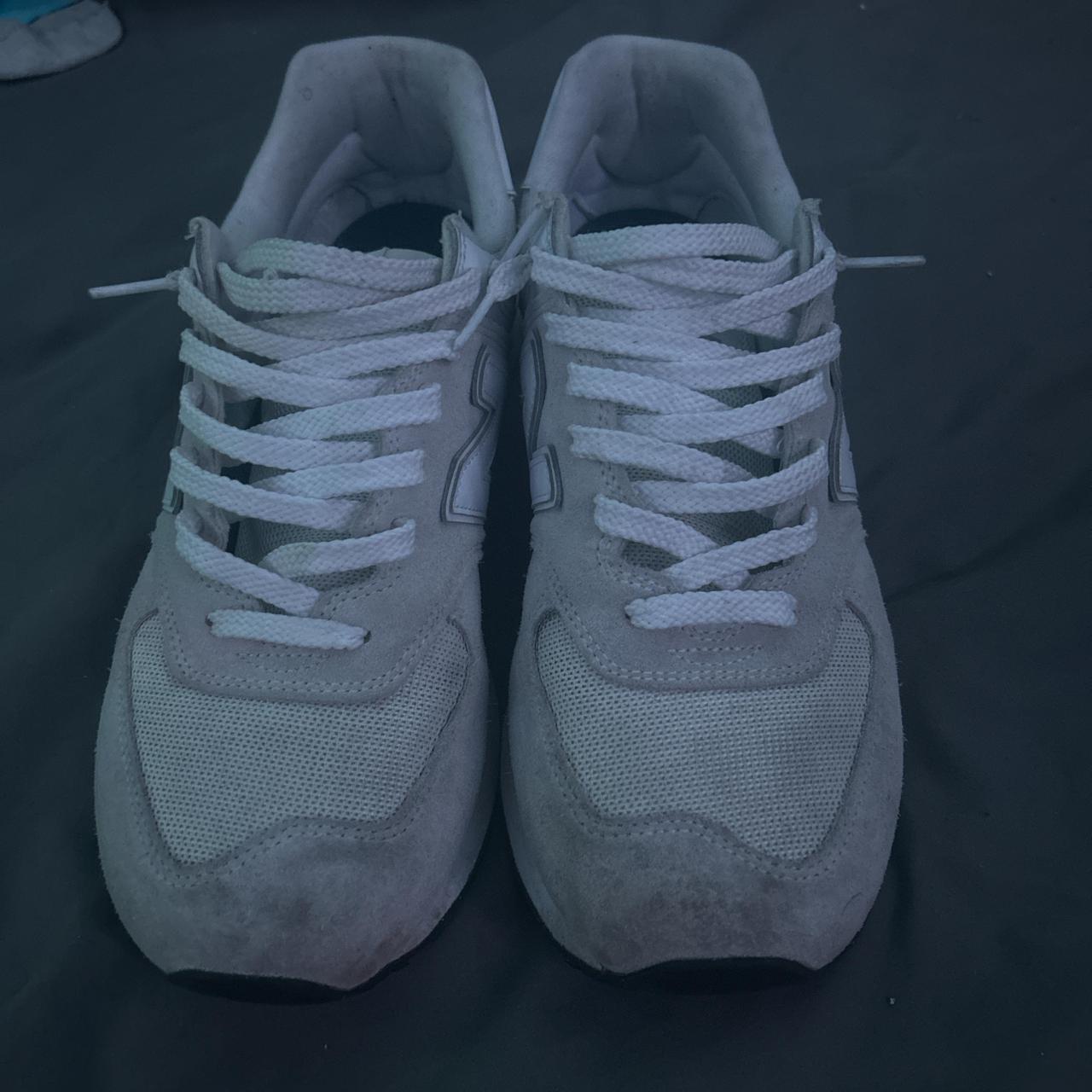 Grey new balance 574, no box. - Depop