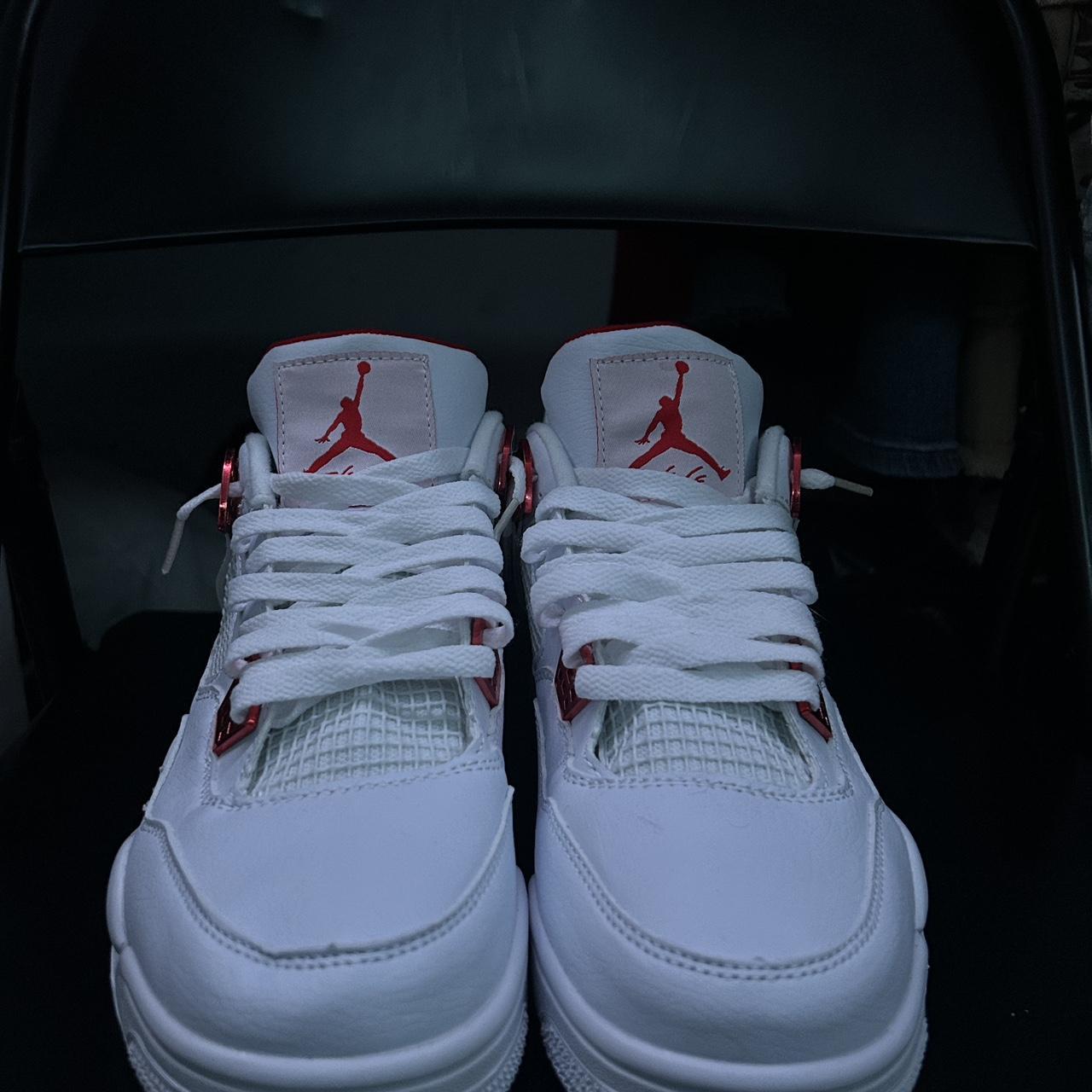 Jordan 4 “Metallic Red” Defect Pair: Factory did not... - Depop