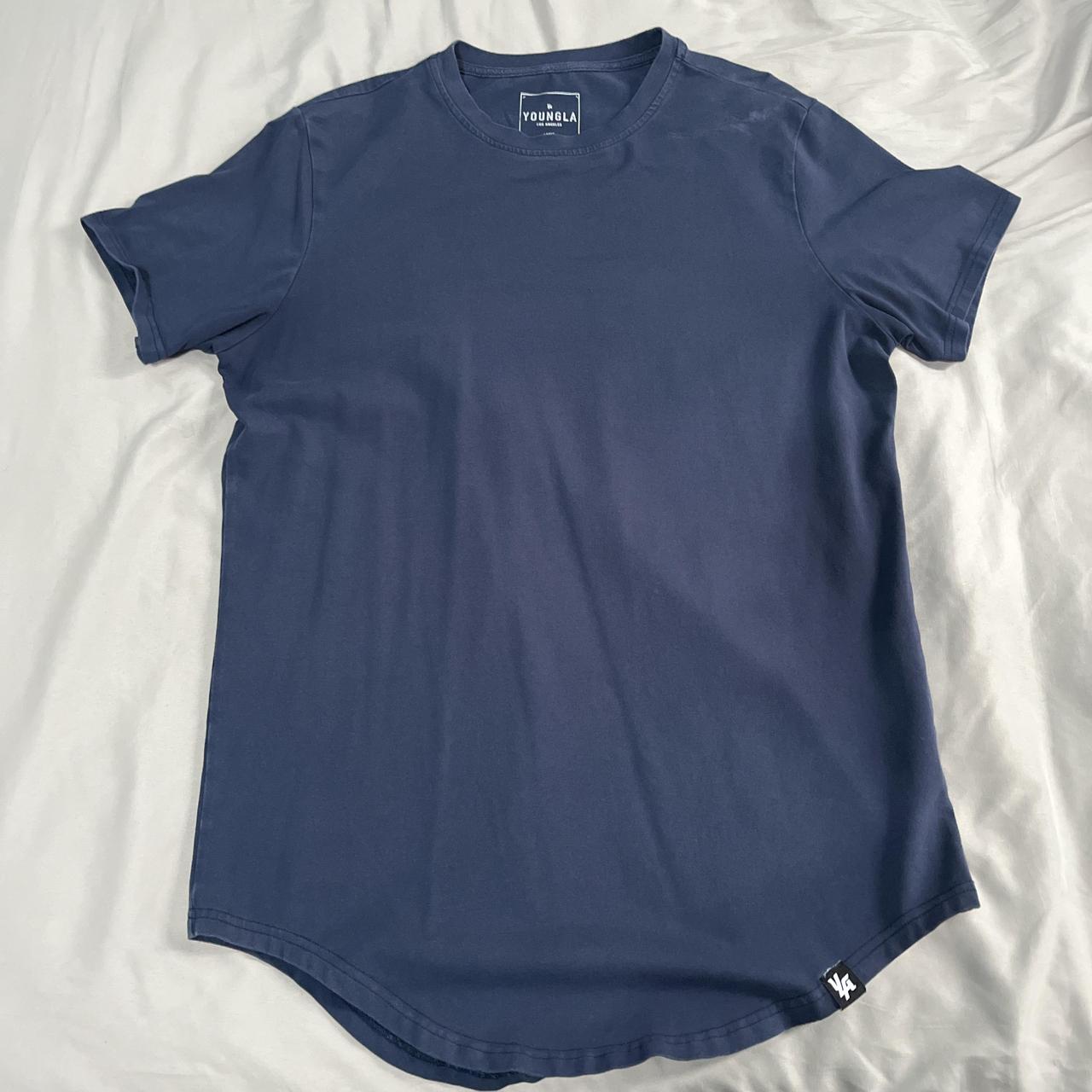 Navy t-shirt. #YoungLa #YLA - Depop