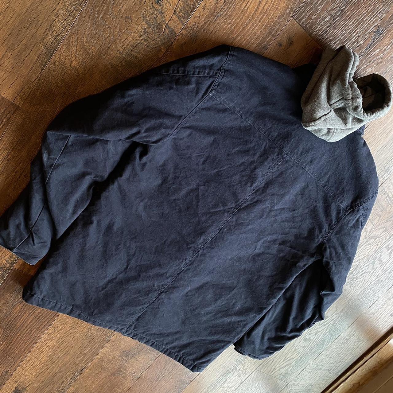 Wrangler navy/dark blue duck canvas quilted... - Depop