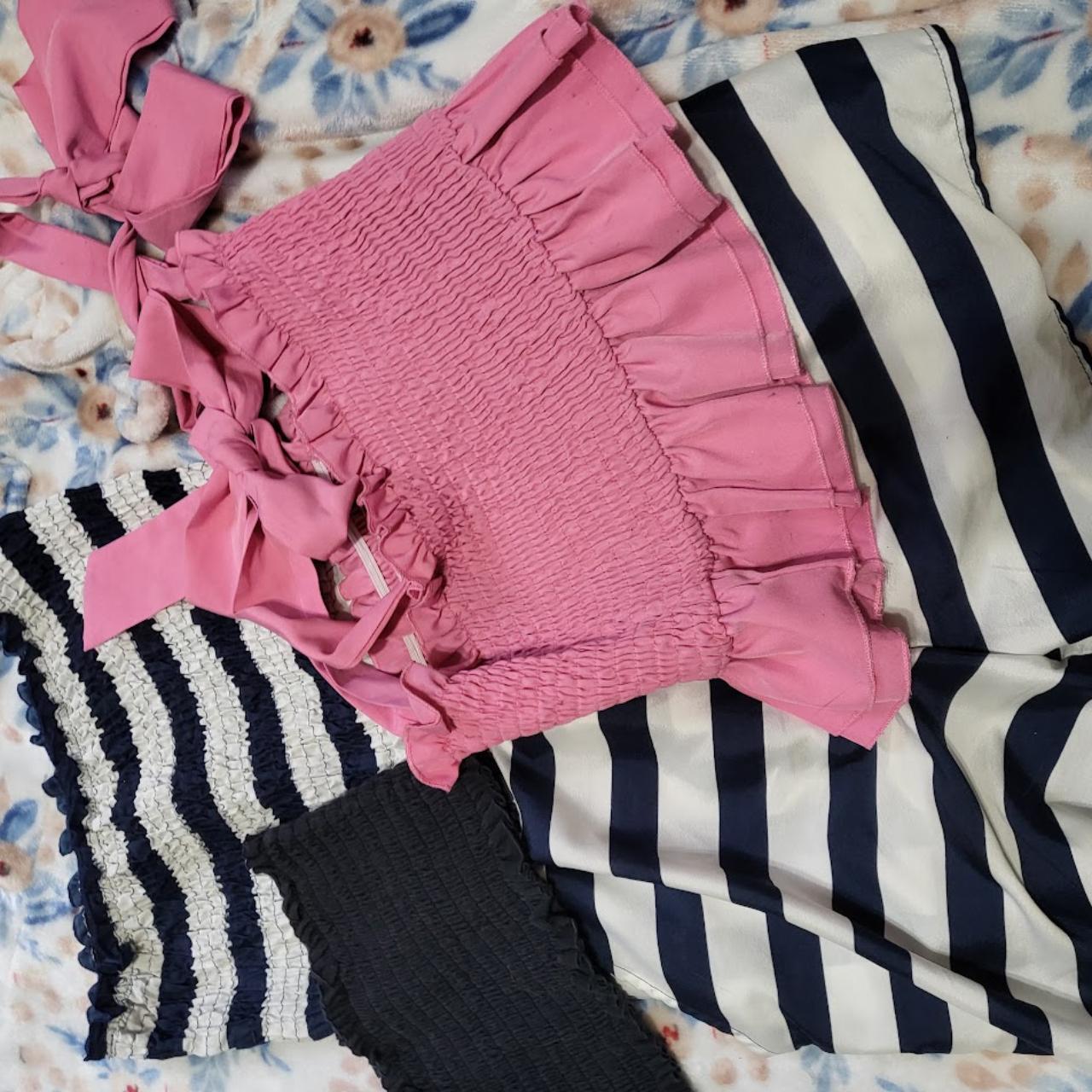 bundle of scrunch shirts size M brandy Melville and... | Depop