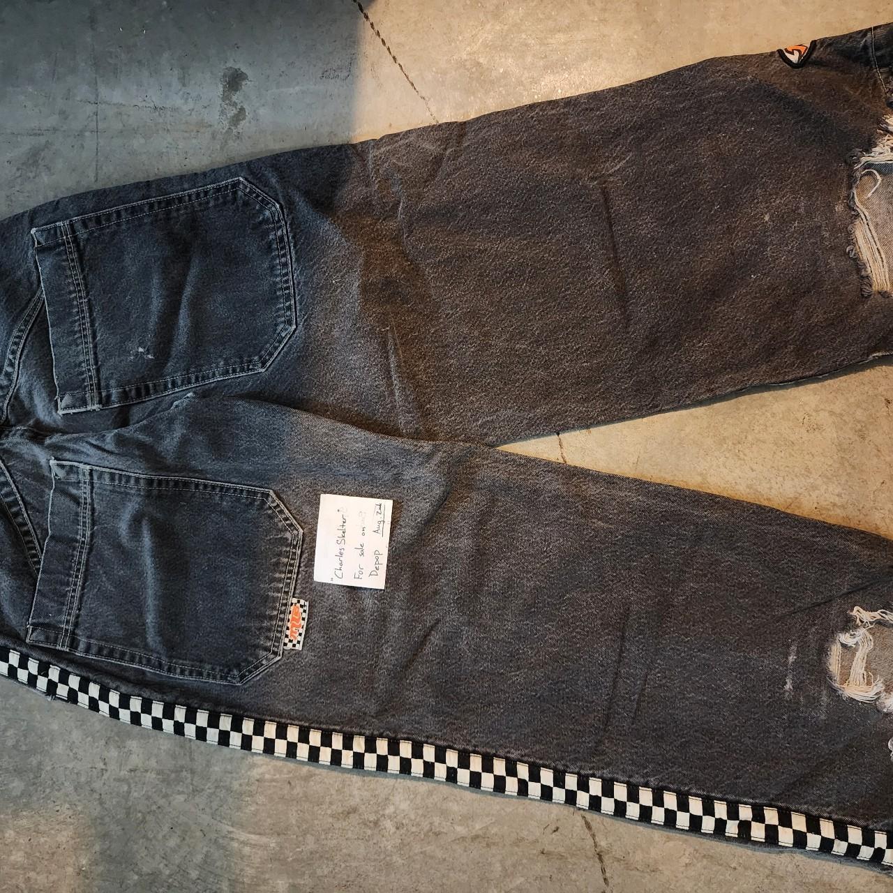 JNCO Taxi jeans Y2k originals 31x32 tape used to... - Depop