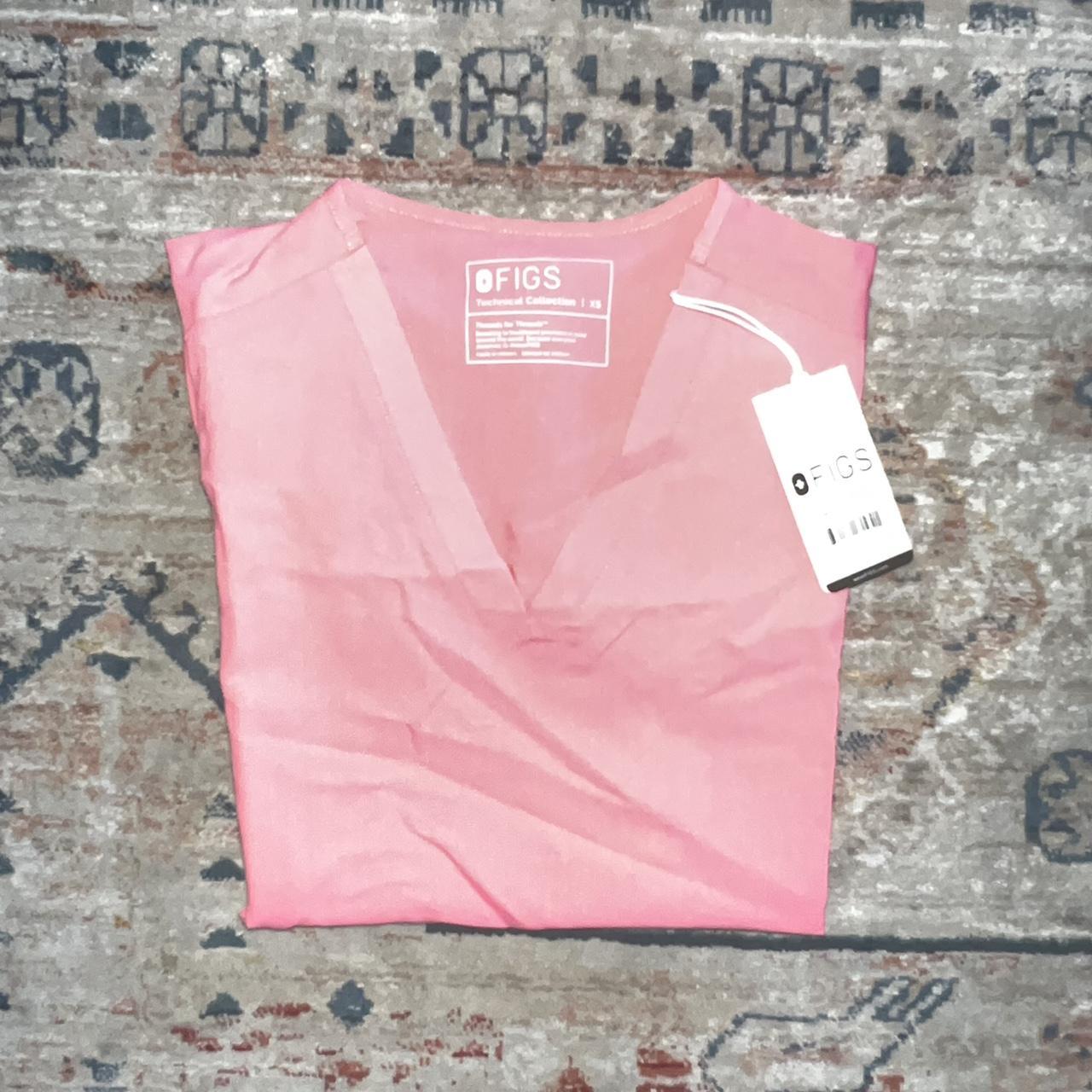 Figs scrubs Neon pink PO 1063 Casma top XS... - Depop