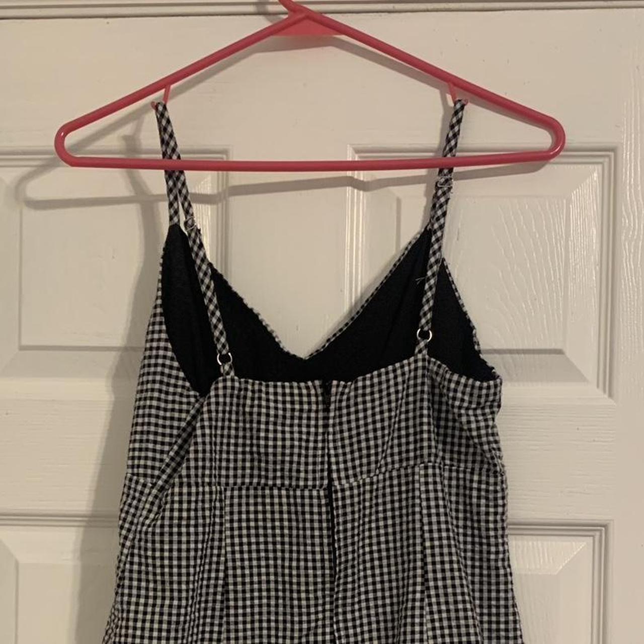Black & white gingham pattern dress. The tag says... - Depop