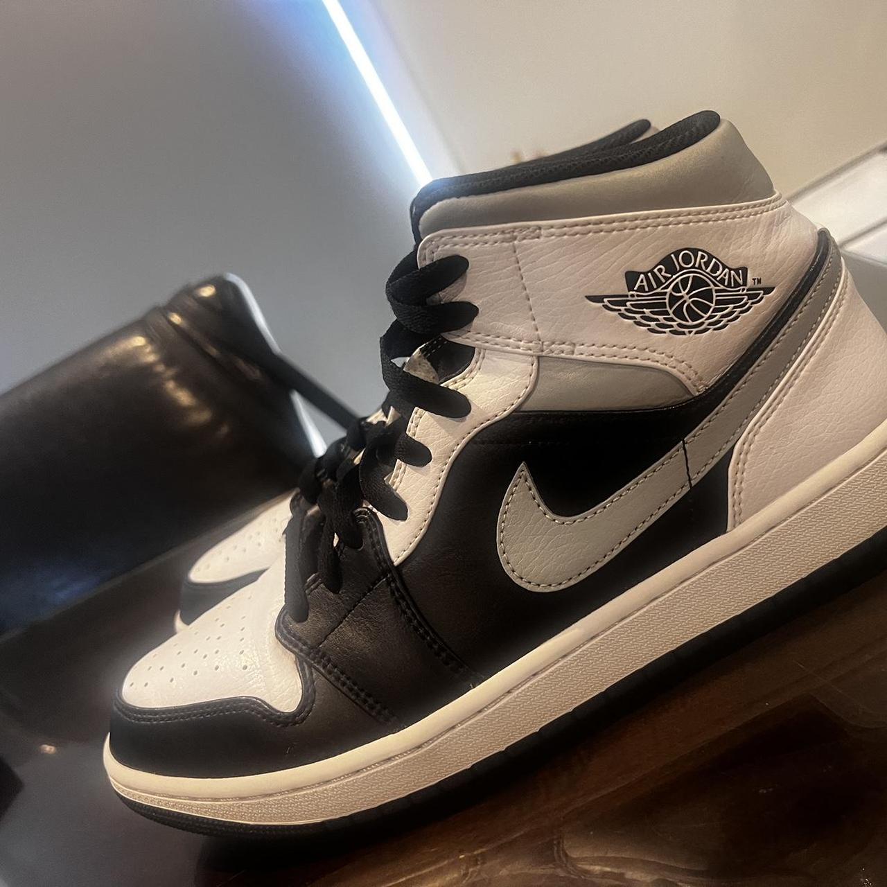 Jordan 1 Mid White Shadow Selling for 300 on... - Depop