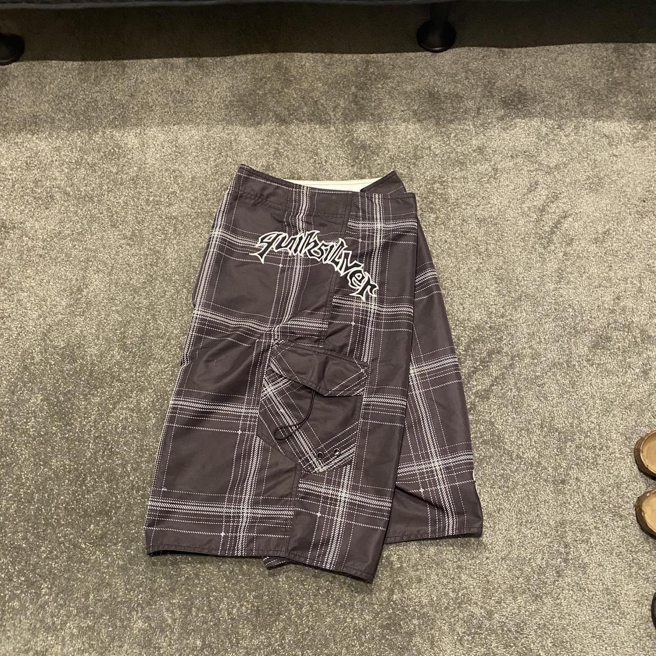 VINTAGE QUICKSILVER BOARDIES, 2 embroidered designs.... | Depop