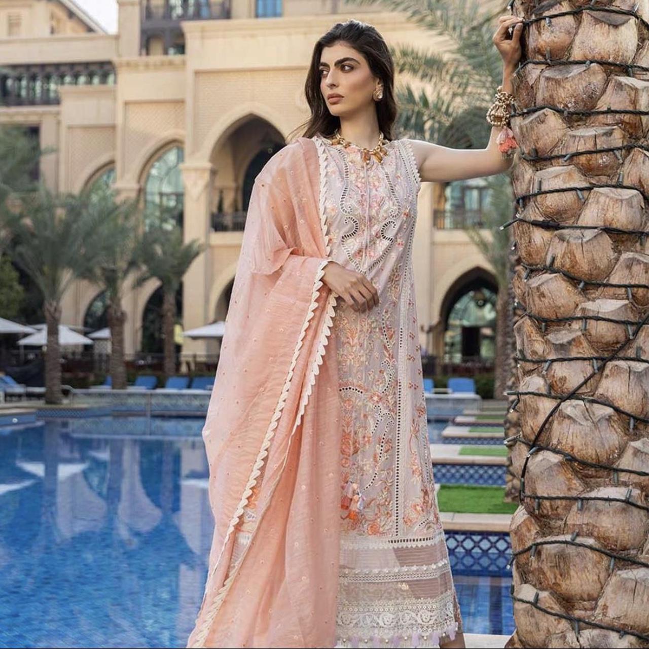 Beautiful Sobia Nazir lawn suit. Comes with sleeves... - Depop
