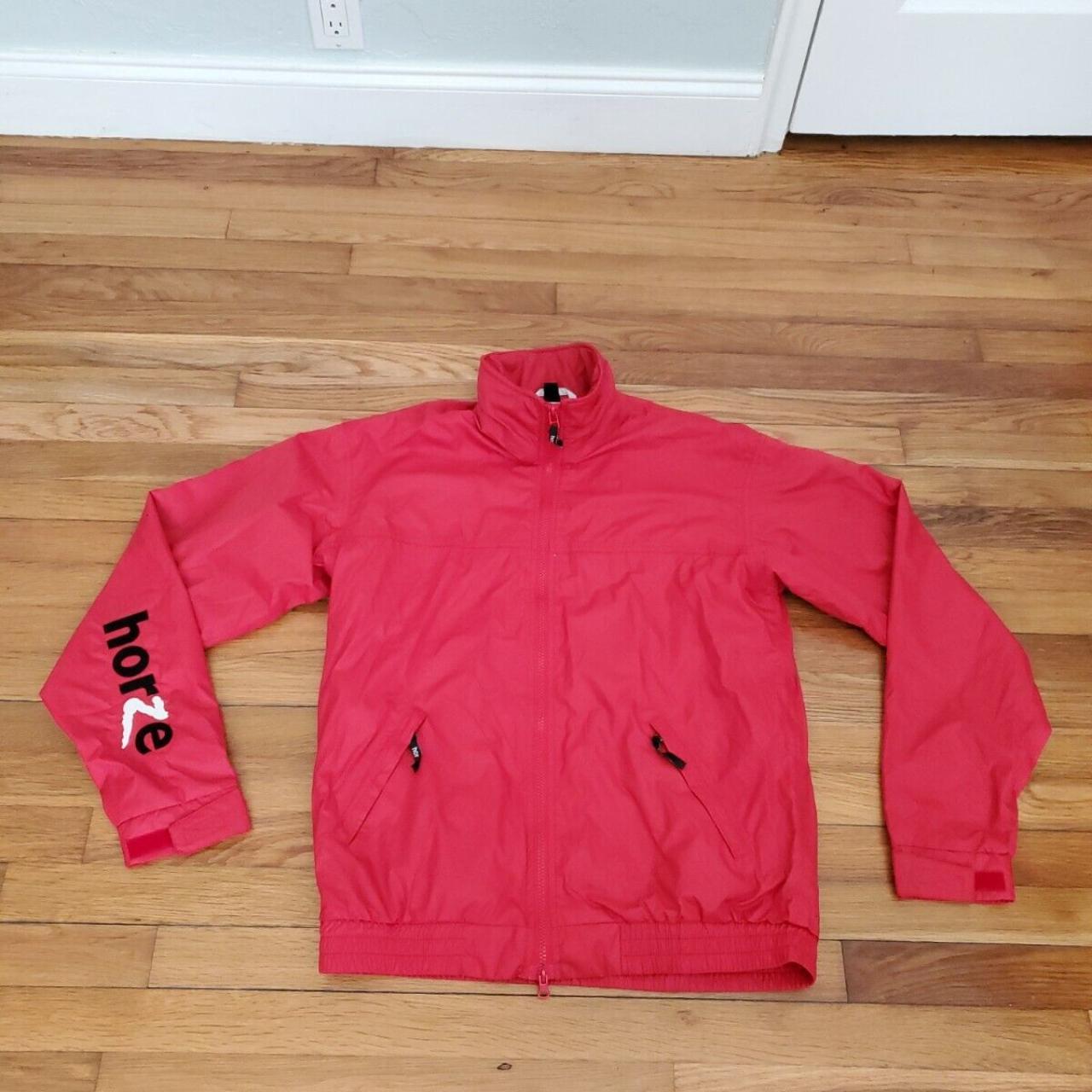 Horze Womens Jacket Red Zip Up Polyester Size... - Depop