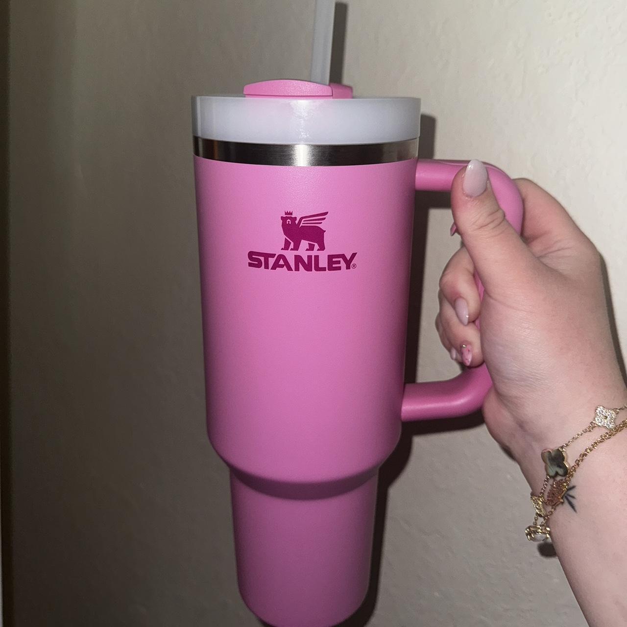 pink stanley cup 40 oz brand new never used !! as... - Depop