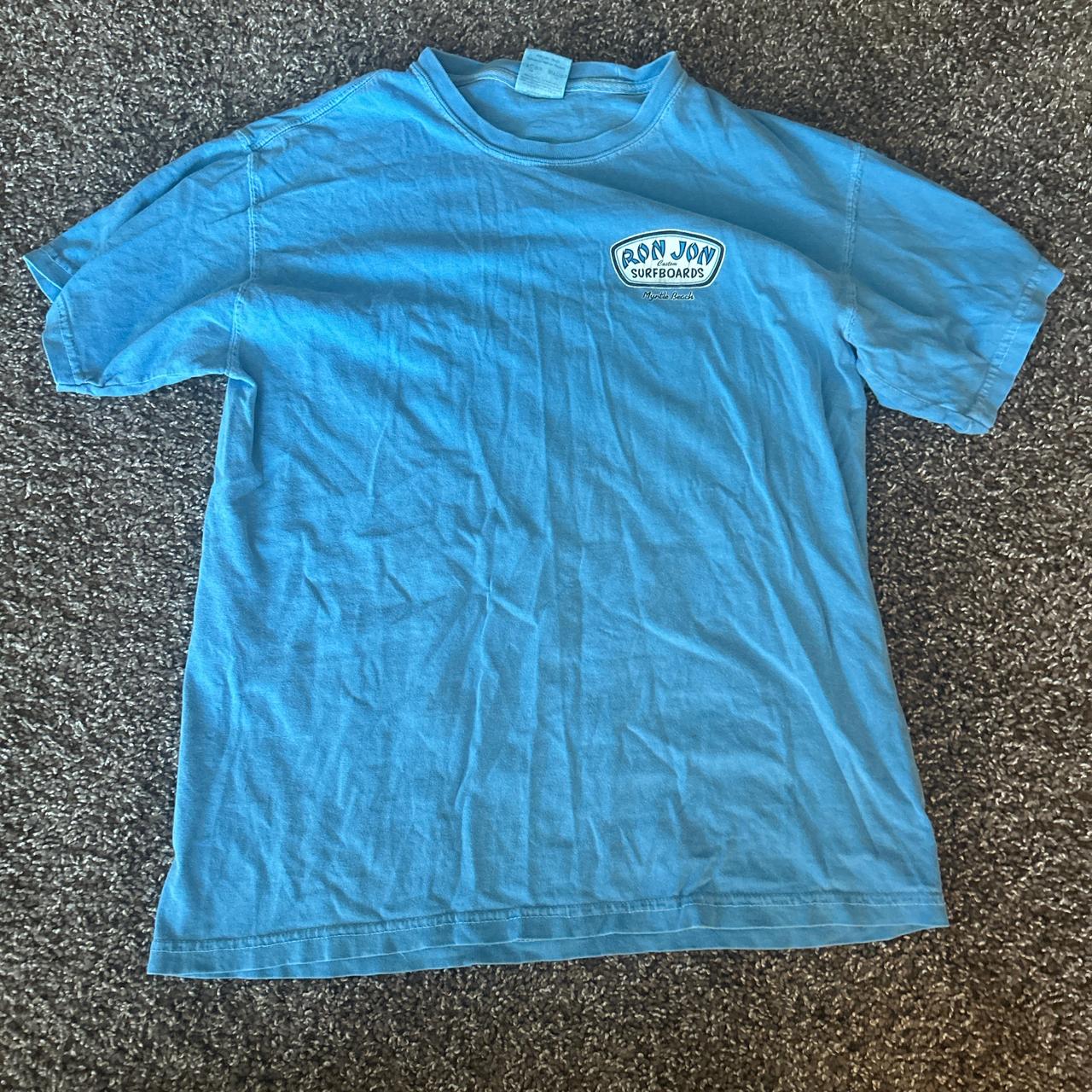 Blue Ron Jon t shirt | Depop