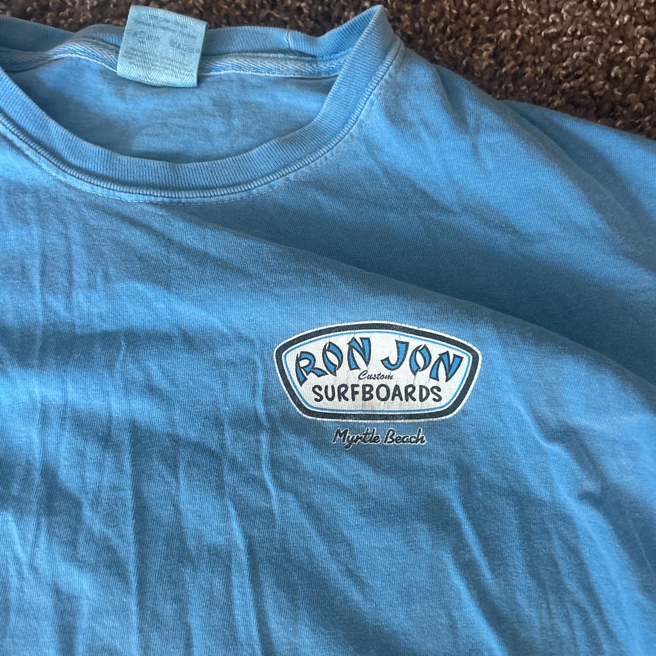 Blue Ron Jon t shirt | Depop