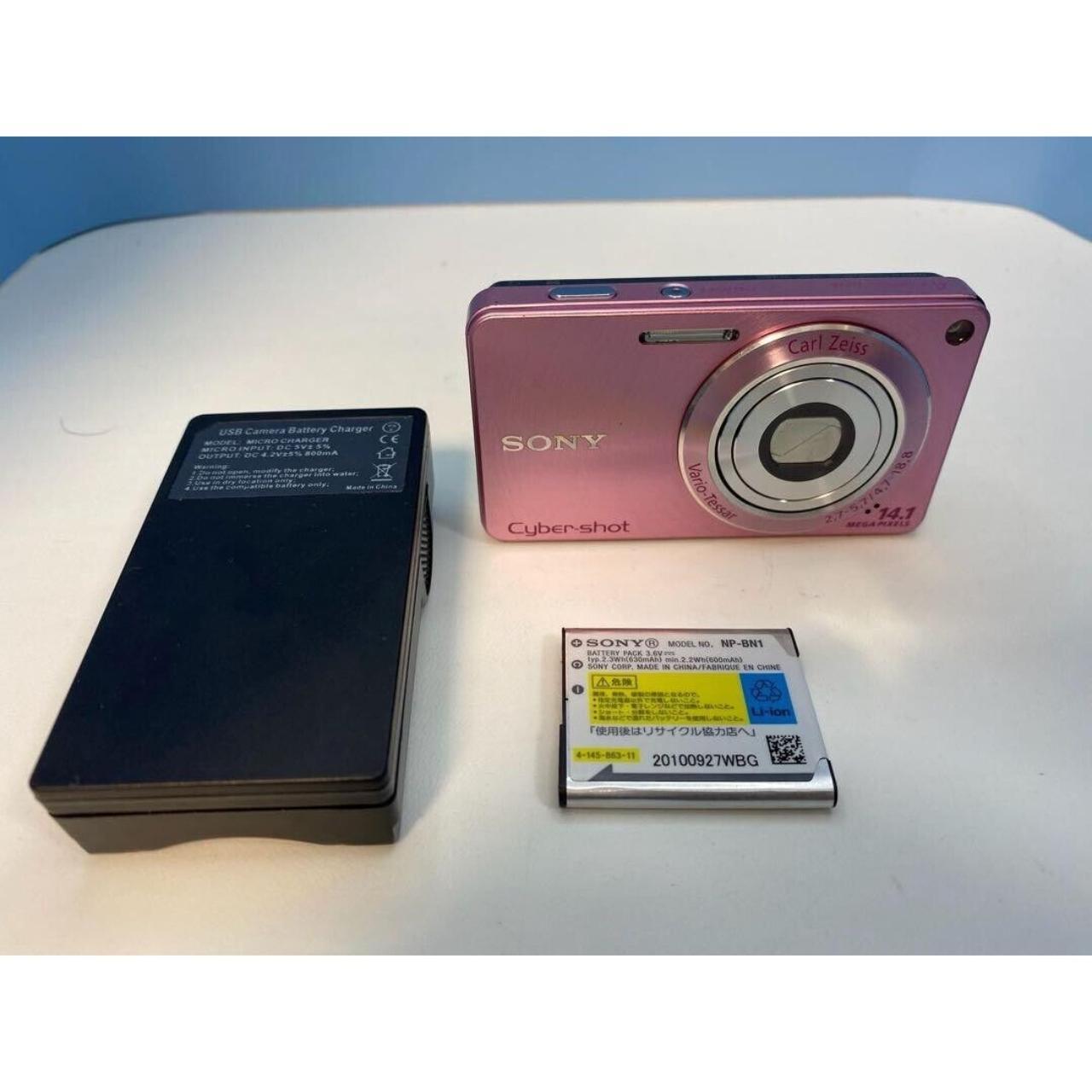 Sony Cyber-shot DSC-W350 14.1MP Digital Camera - pink - Depop