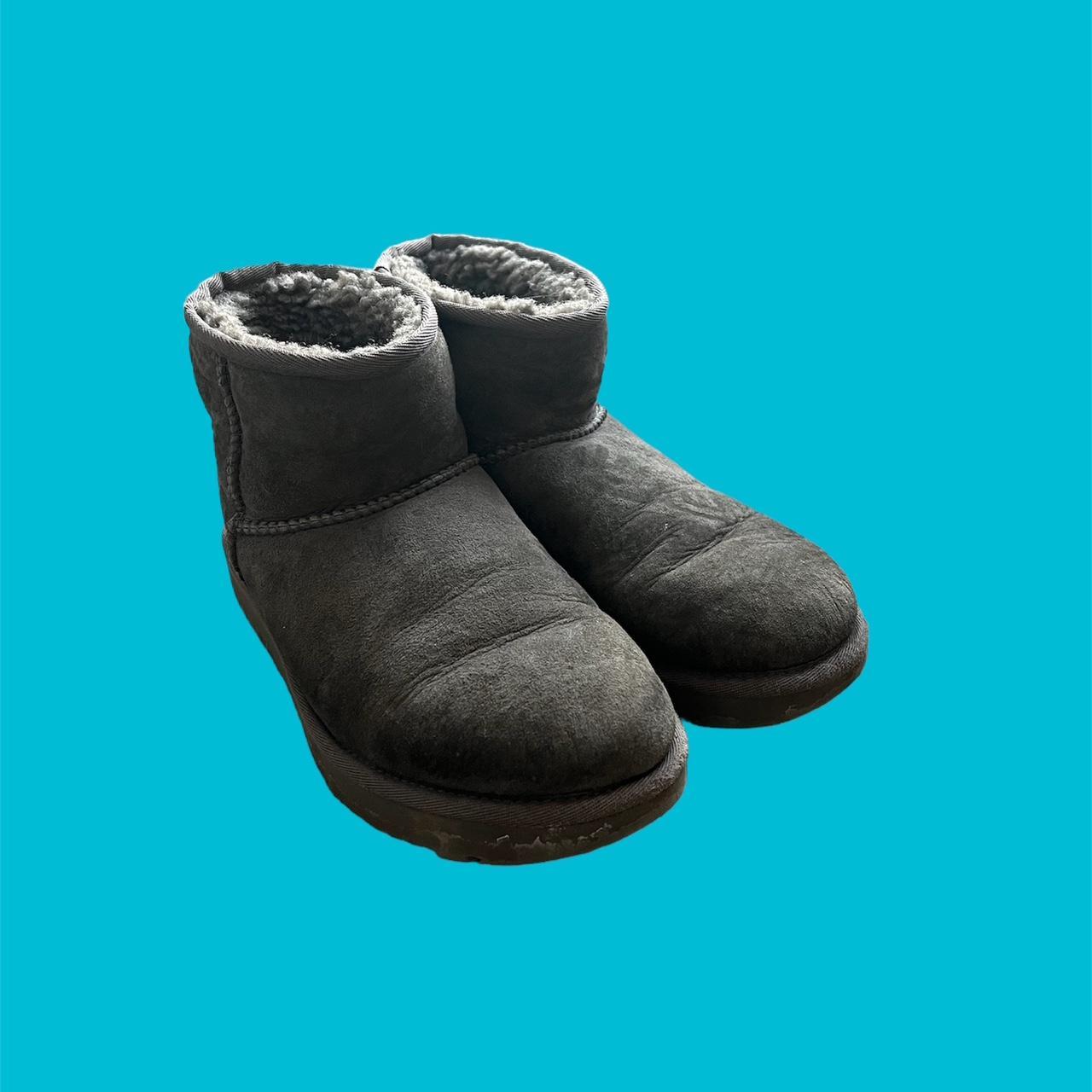 UGG Classic Mini 2 Grey Signs of ware from Chicago... - Depop