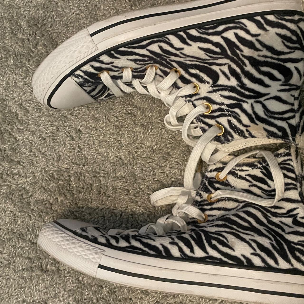 zebra print conveesw :P #scene #emo #2000s #y2k... - Depop